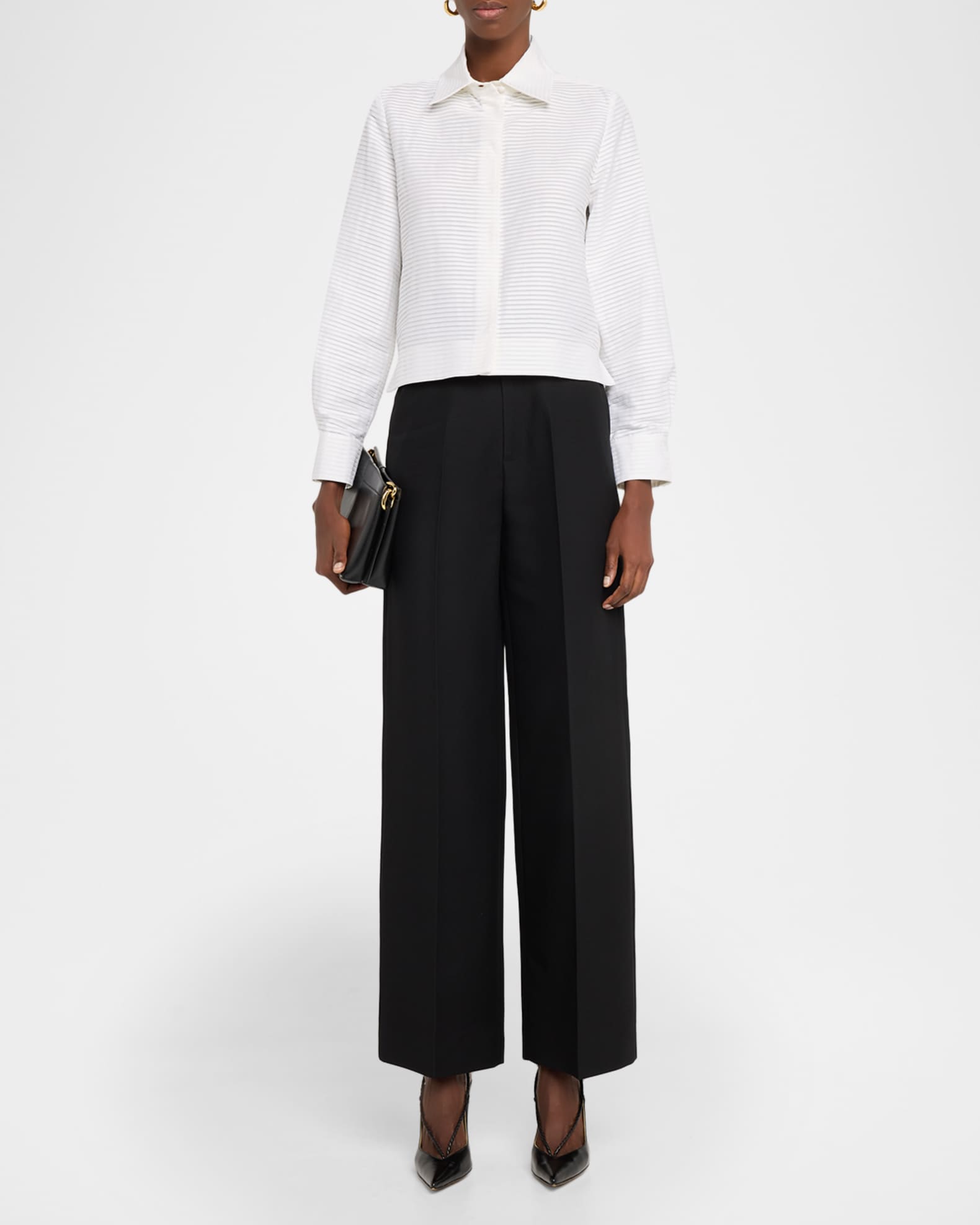 Dice Kayek High-Rise Wide-Leg Pants | Neiman Marcus
