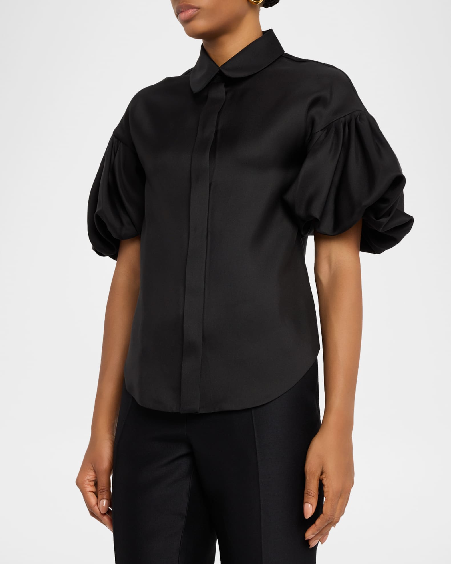Dice Kayek Signature Silk Twill Shirt | Neiman Marcus