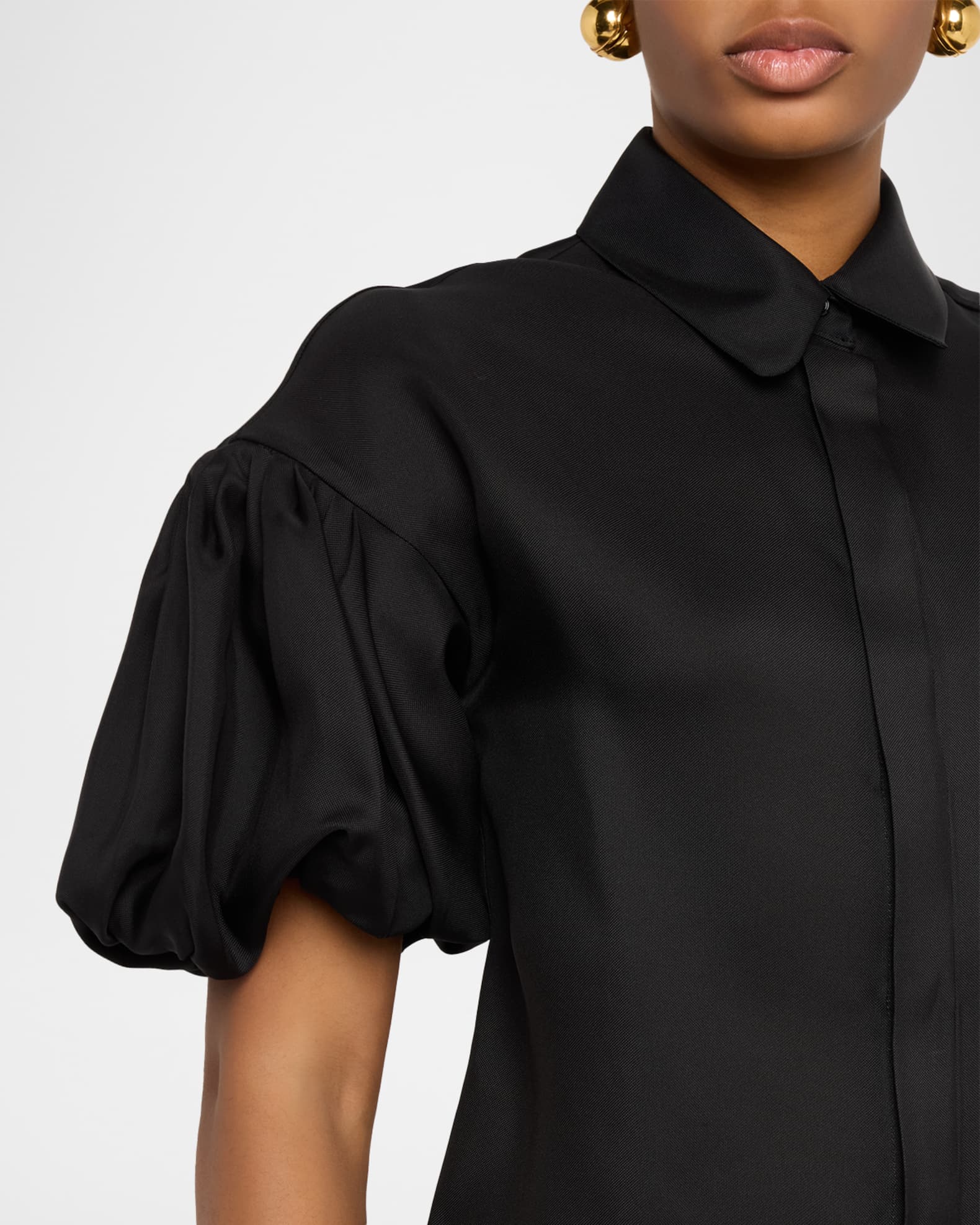 Dice Kayek Signature Silk Twill Shirt | Neiman Marcus