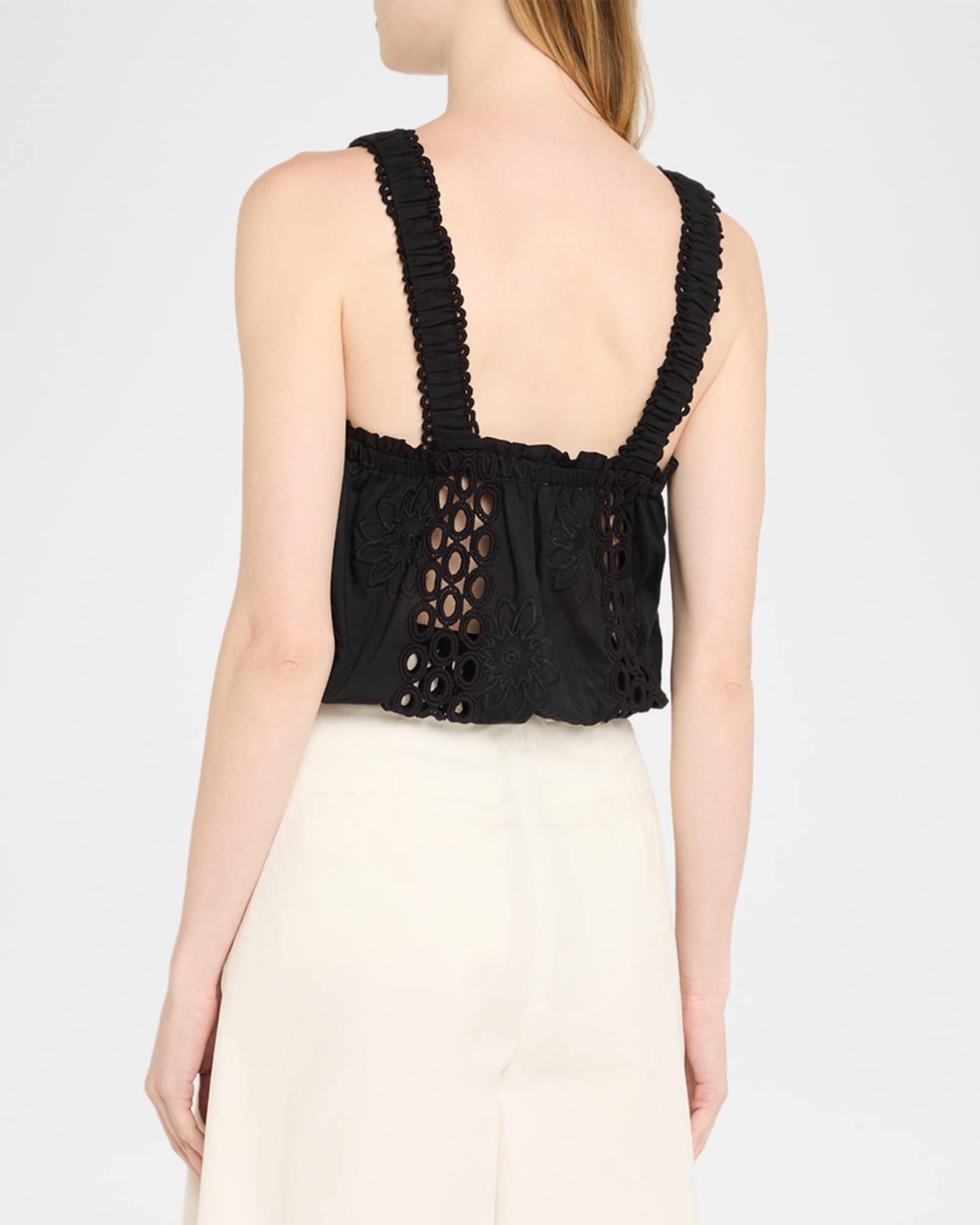 Ramy Brook Misha Embroidered Coverup Top | Neiman Marcus