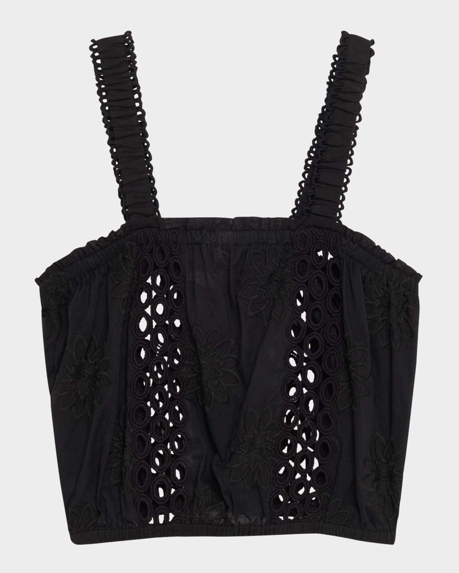 Ramy Brook Misha Embroidered Coverup Top | Neiman Marcus