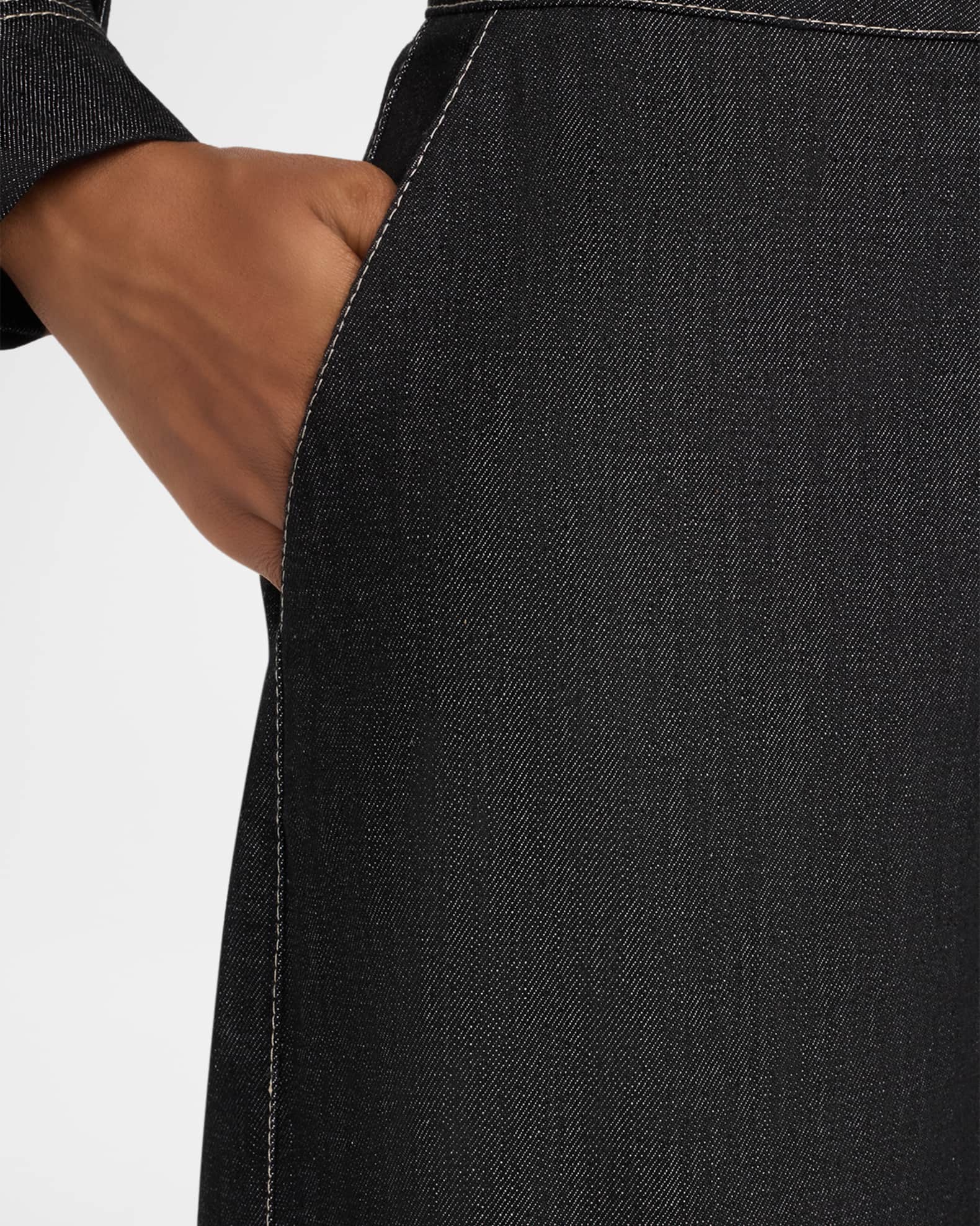 Dice Kayek High-Rise Denim Flare Pants | Neiman Marcus