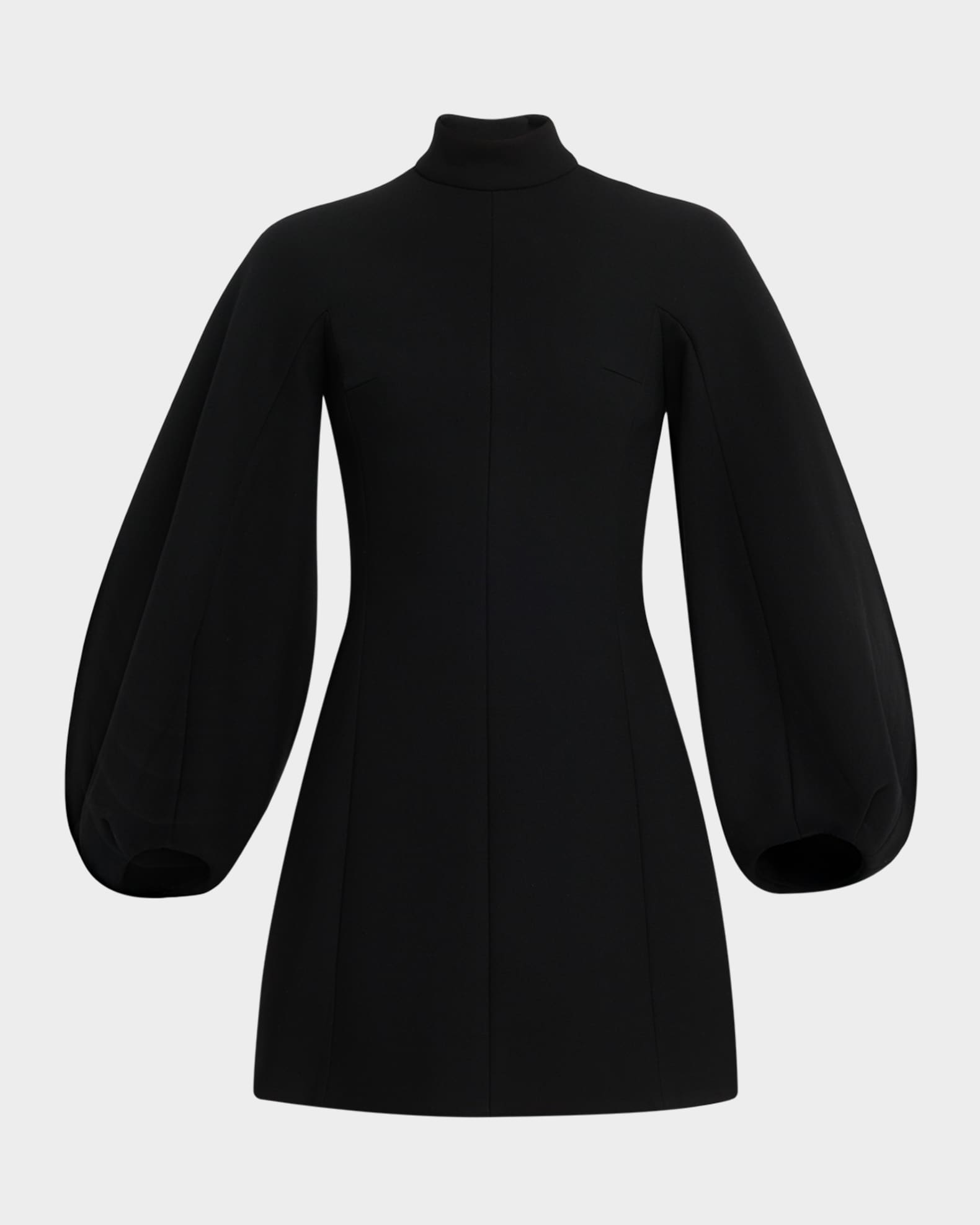 Dice Kayek High-Neck Balloon-Sleeve Mini Dress | Neiman Marcus