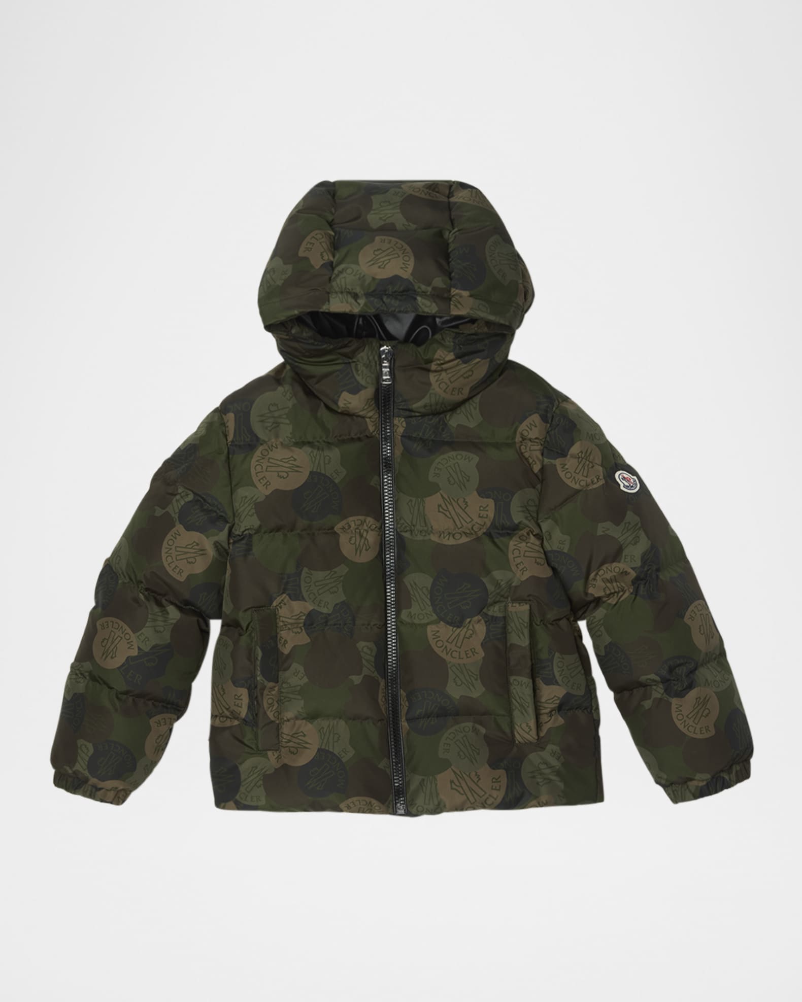 Moncler Boy's Escer Camo Logo-Print Puffer Jacket, Size 8-10 | Neiman ...
