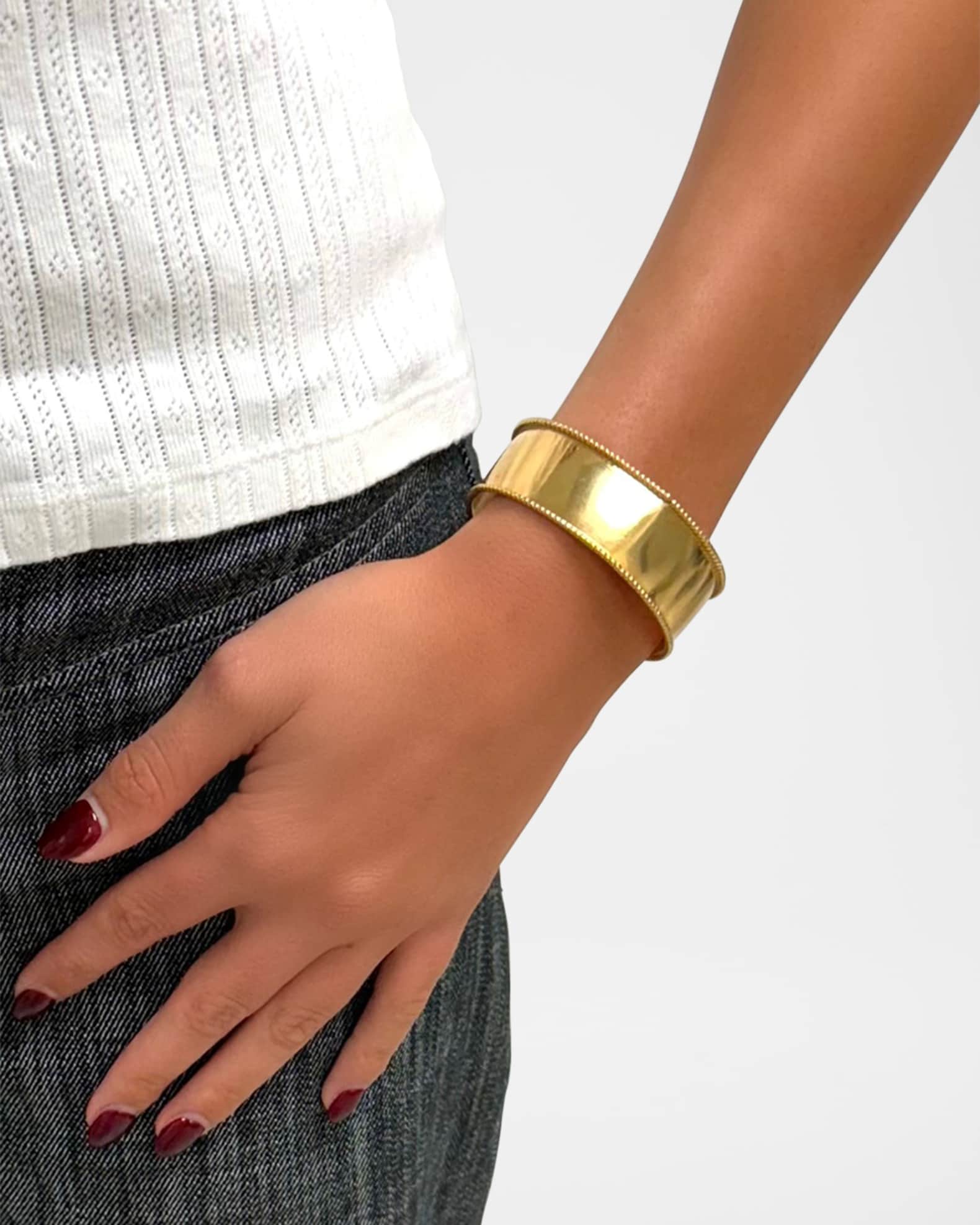 Dina Mackney Edged Cuff Bracelet | Neiman Marcus