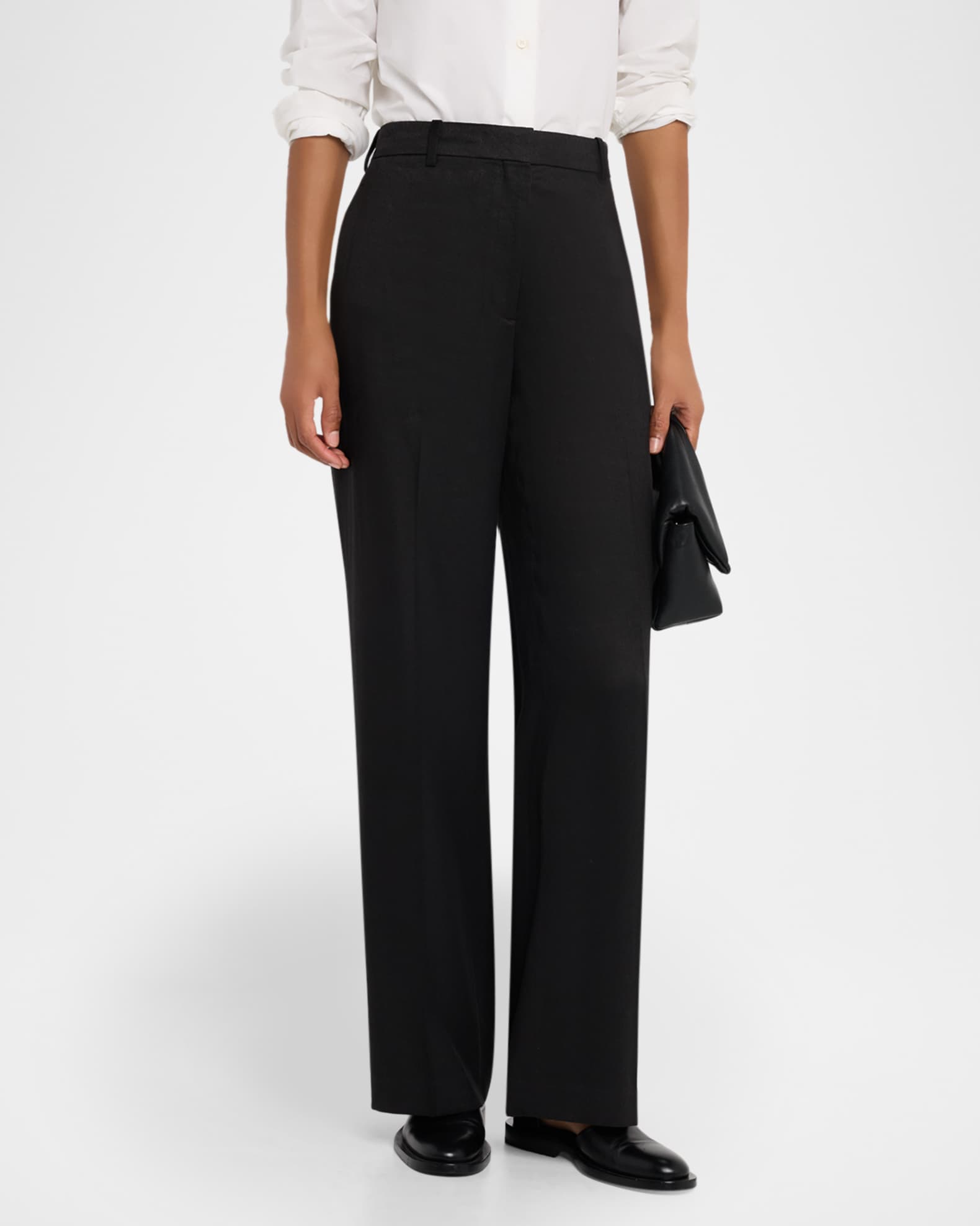 Theory Classic Straight-Leg Trousers | Neiman Marcus