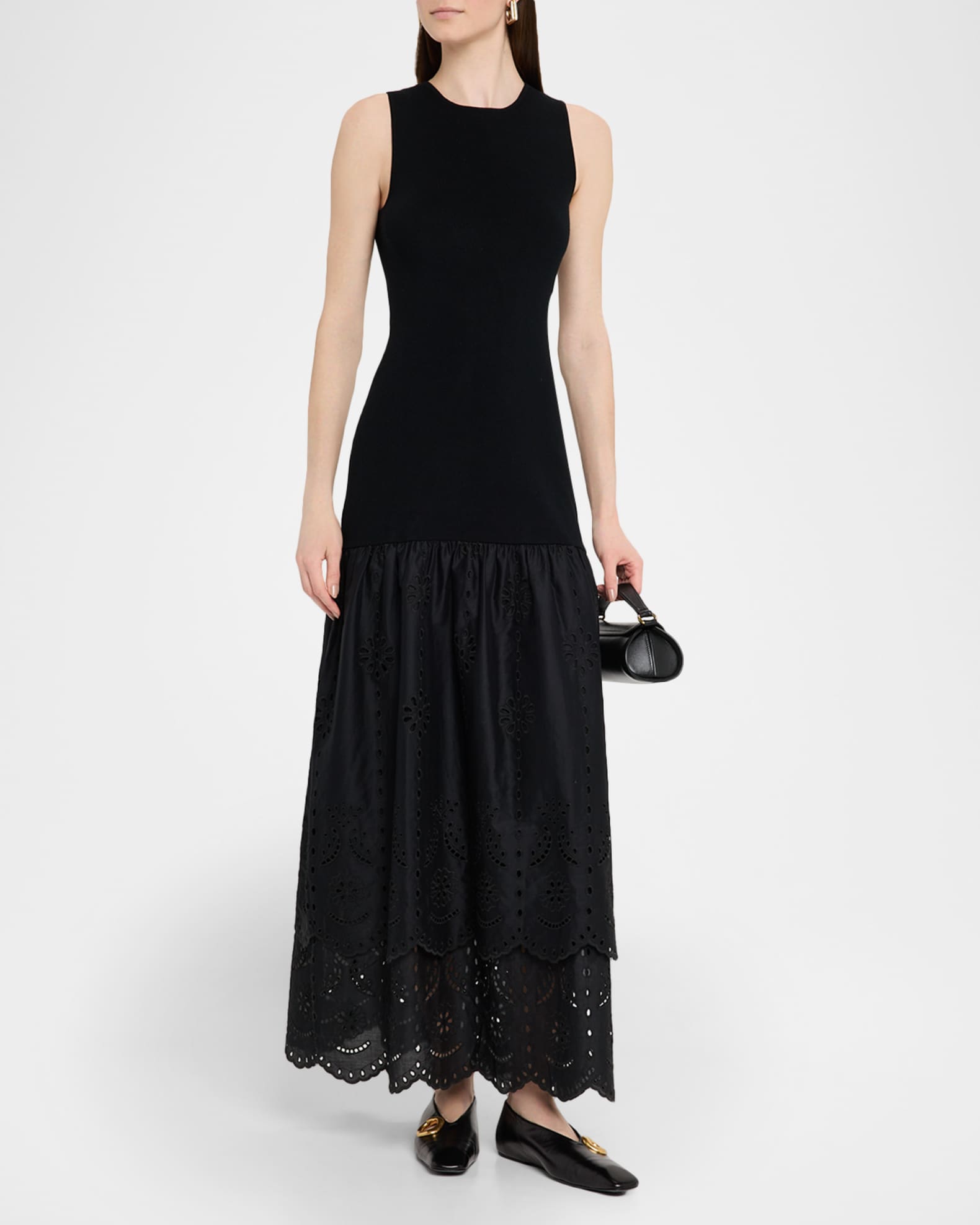 Rails Lavina Embroidered Drop-Waist Maxi Dress | Neiman Marcus