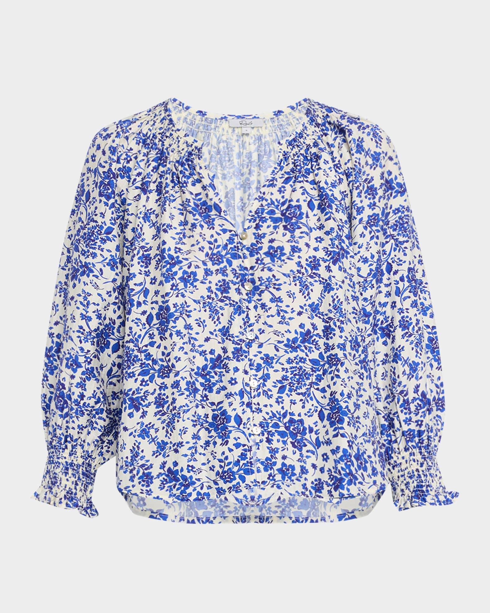 Rails Mariah Floral Three-Quarter Sleeve Top | Neiman Marcus