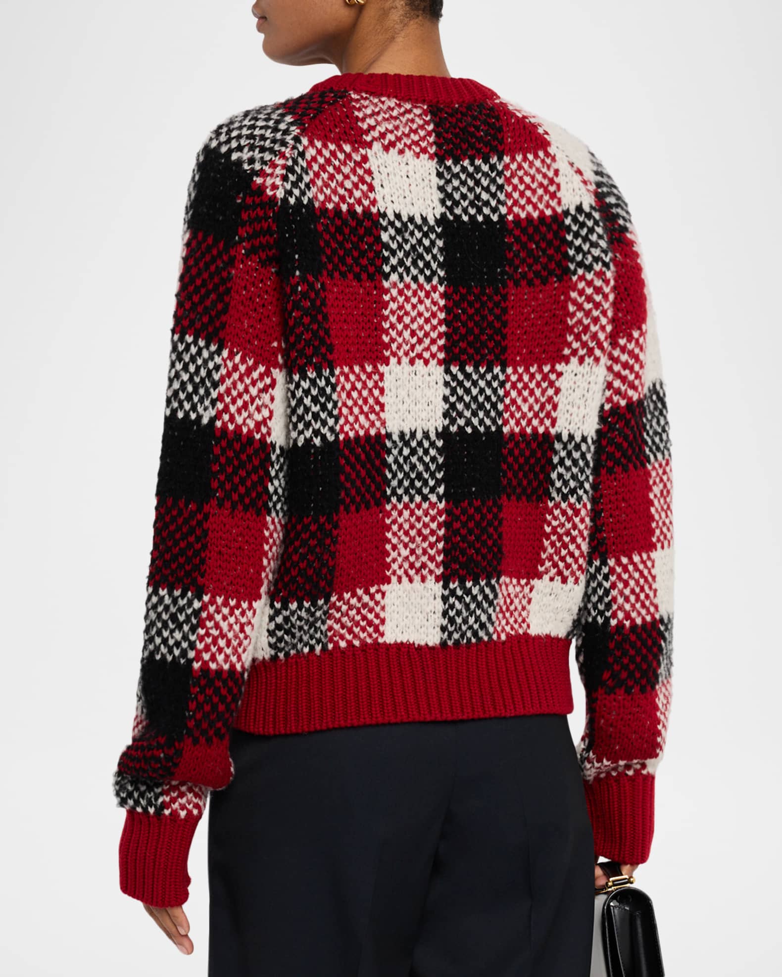 Guest in Residence Buffalo Plaid Cashmere-Wool Cardigan | Neiman Marcus