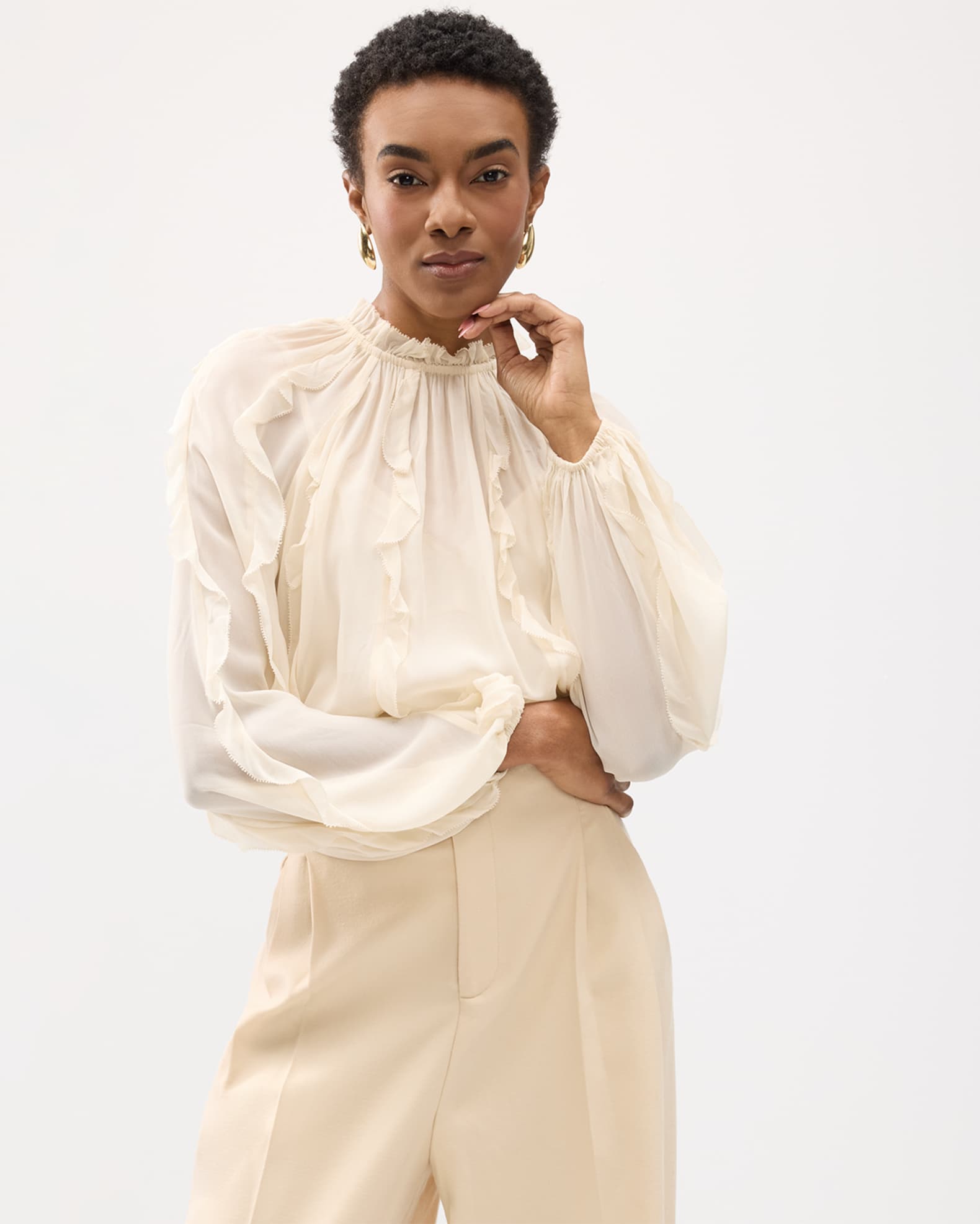 Zimmermann Frill Billow Blouse | Neiman Marcus