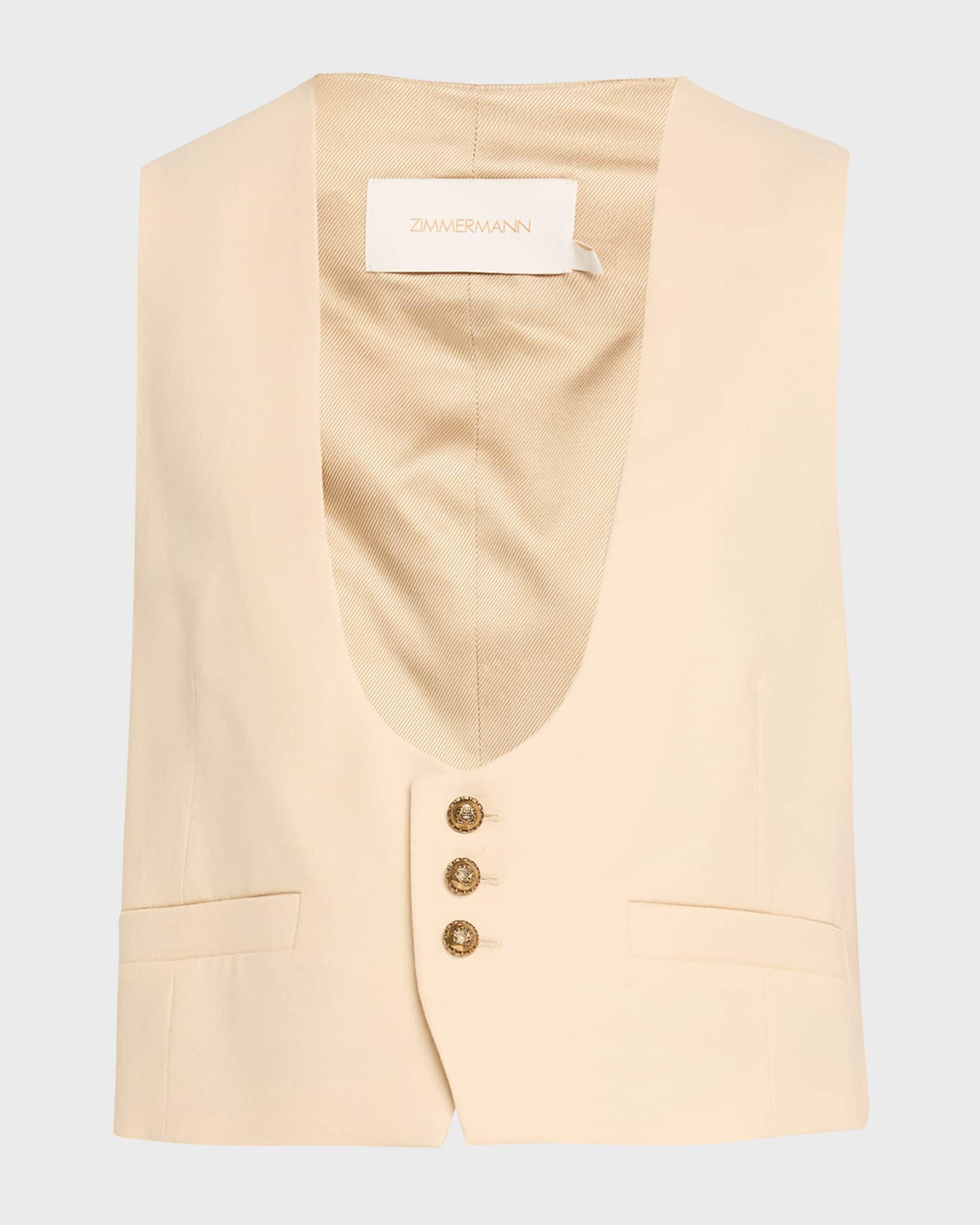 Zimmermann Hypnotic Wool Vest | Neiman Marcus