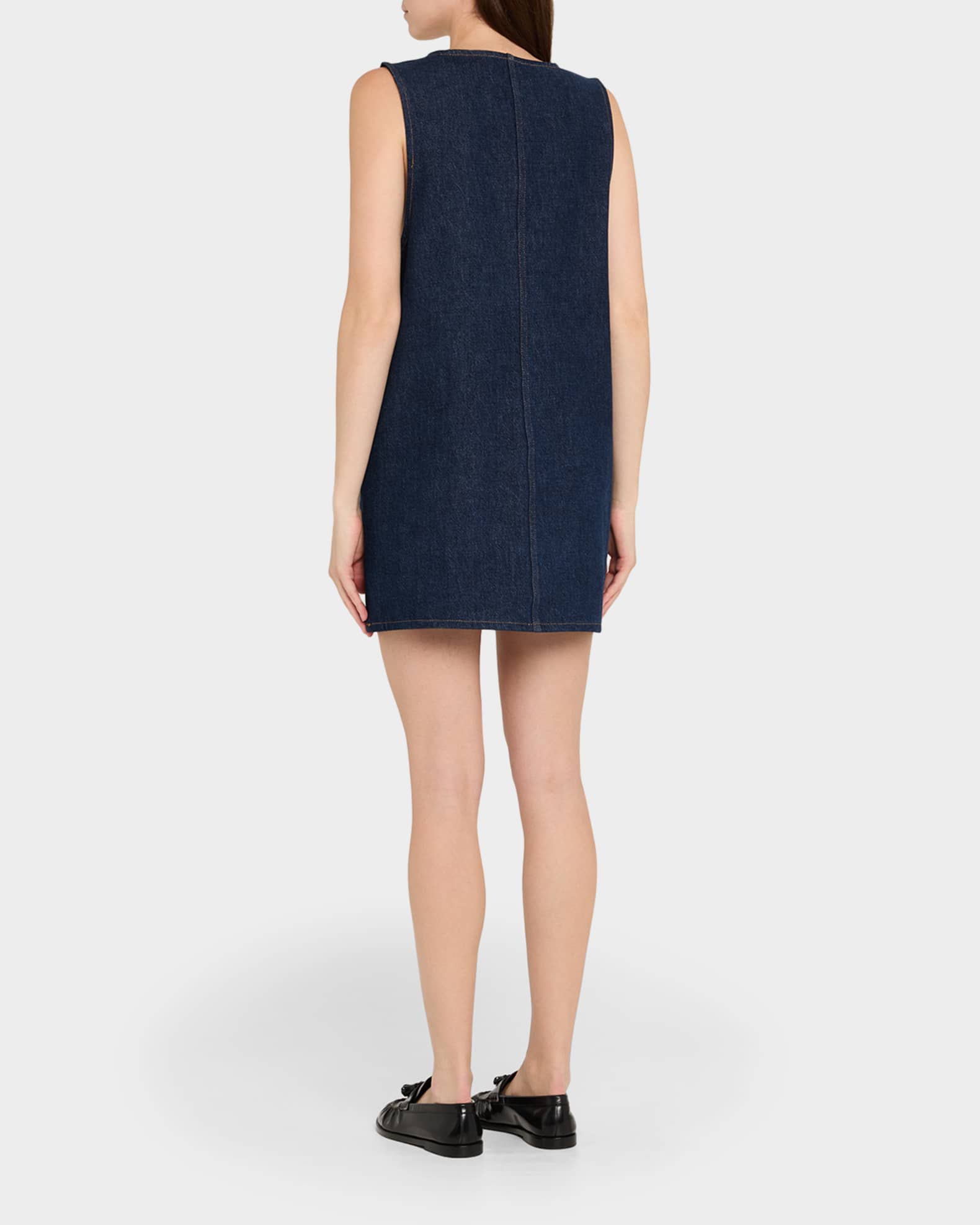 FRAME The Pinafore Mini Dress | Neiman Marcus