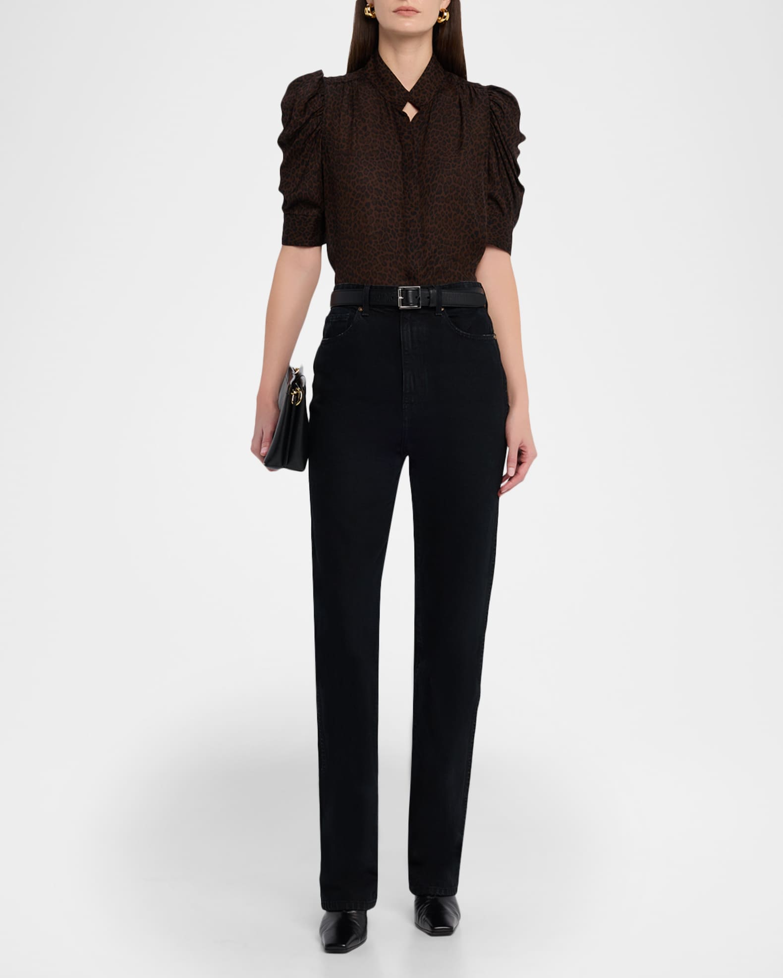 FRAME The Leopard Gillian Top | Neiman Marcus