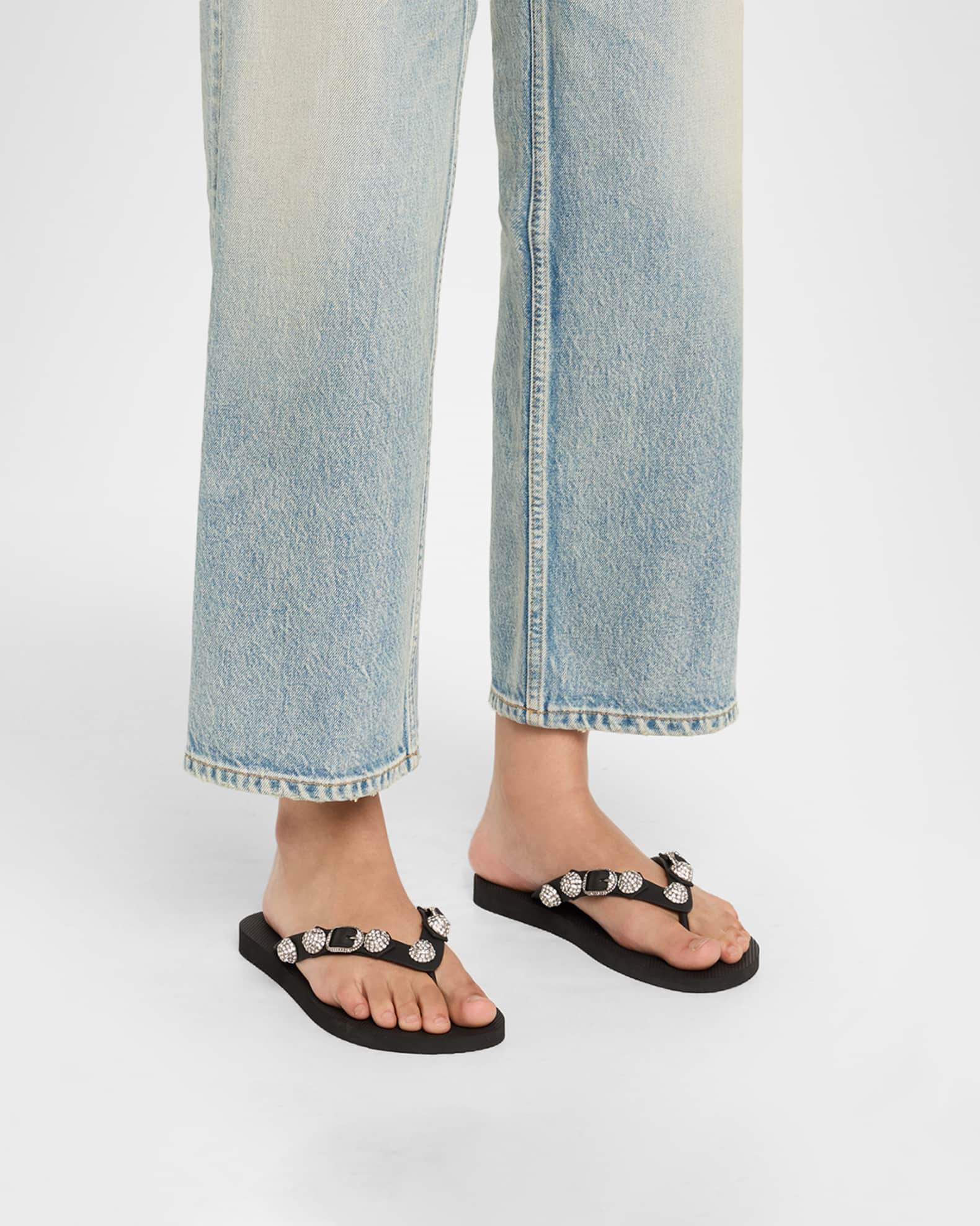 Balenciaga Cagole Thong Sandal | Neiman Marcus