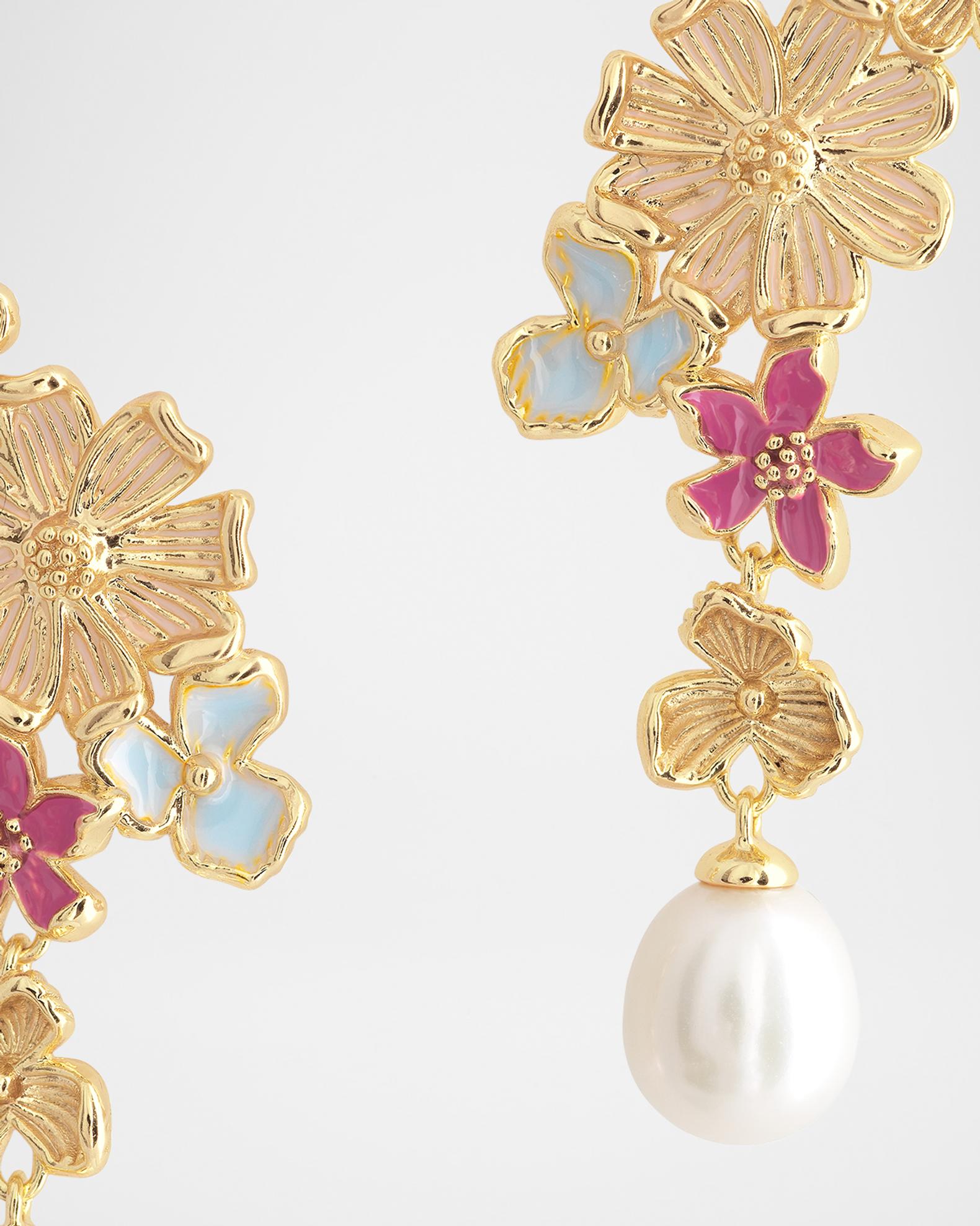 Anabel Aram Jewelry Wildflowers Pearl Drop Earrings | Neiman Marcus