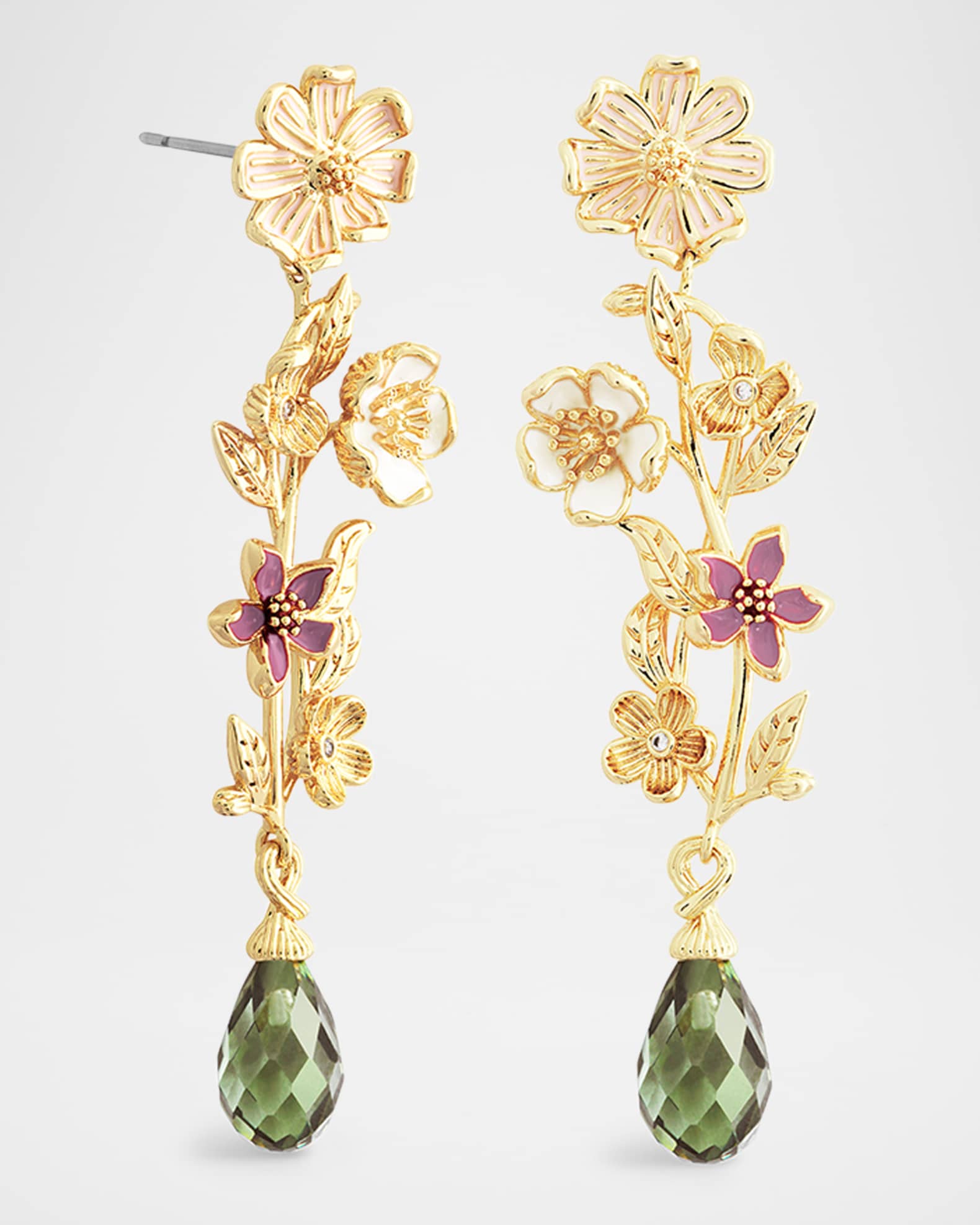 Anabel Aram Jewelry Wildflowers Stone Drop Earrings | Neiman Marcus