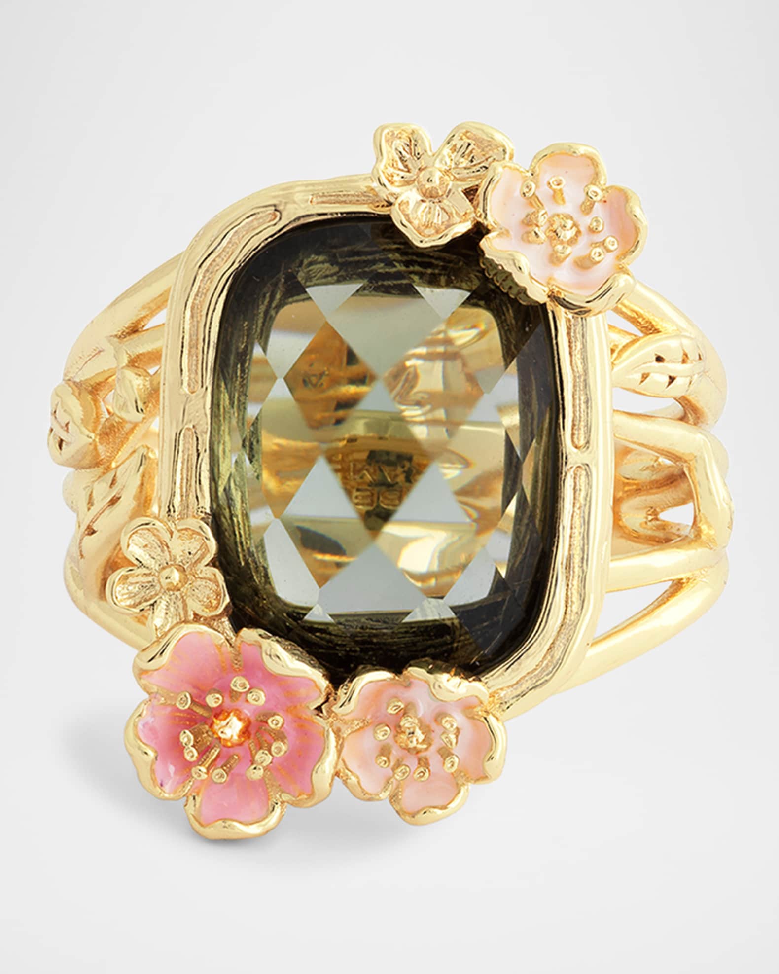 Anabel Aram Jewelry Wildflowers Stone Statement Ring | Neiman Marcus