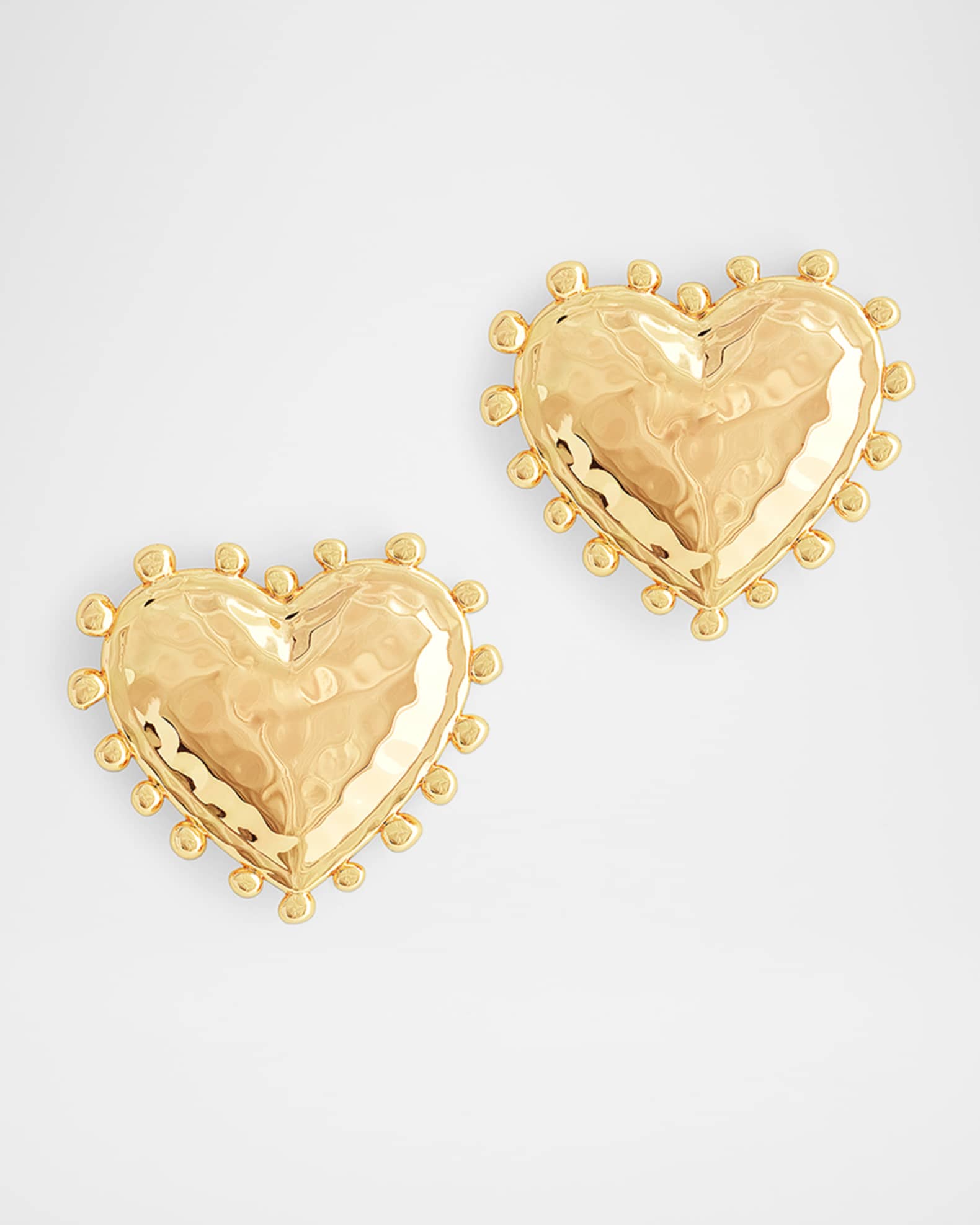 Anabel Aram Jewelry Heart Stud Earrings | Neiman Marcus