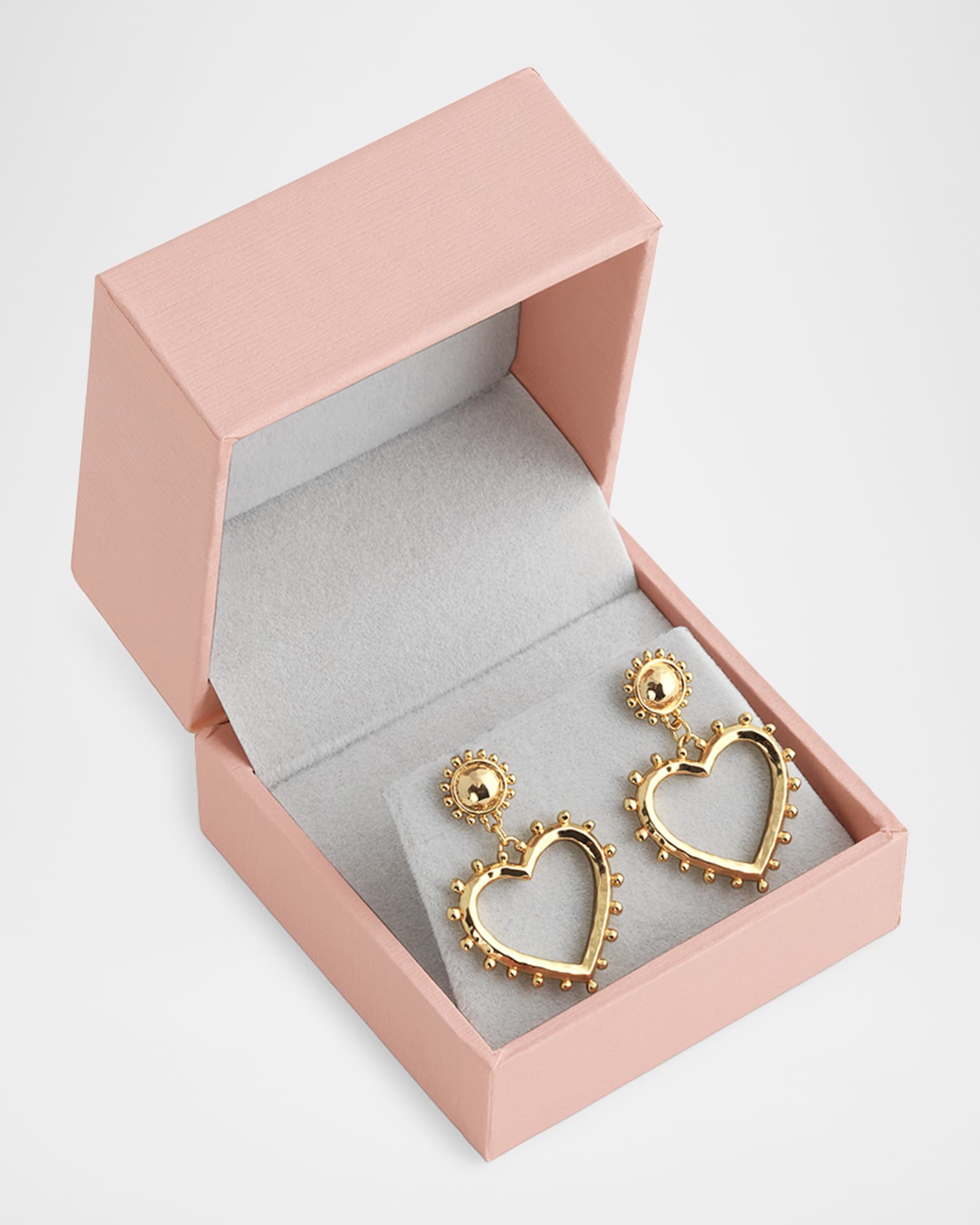 Anabel Aram Jewelry Heart Drop Earrings | Neiman Marcus