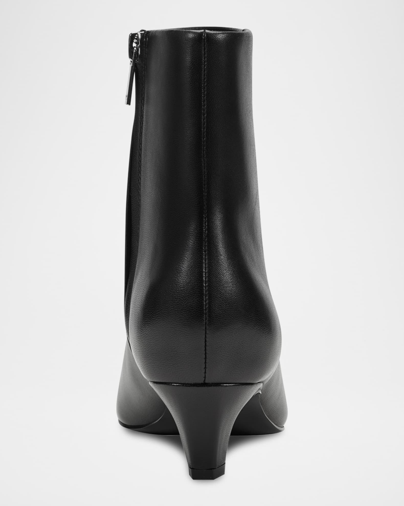 Marc Fisher LTD Danai Leather Zip Ankle Booties | Neiman Marcus