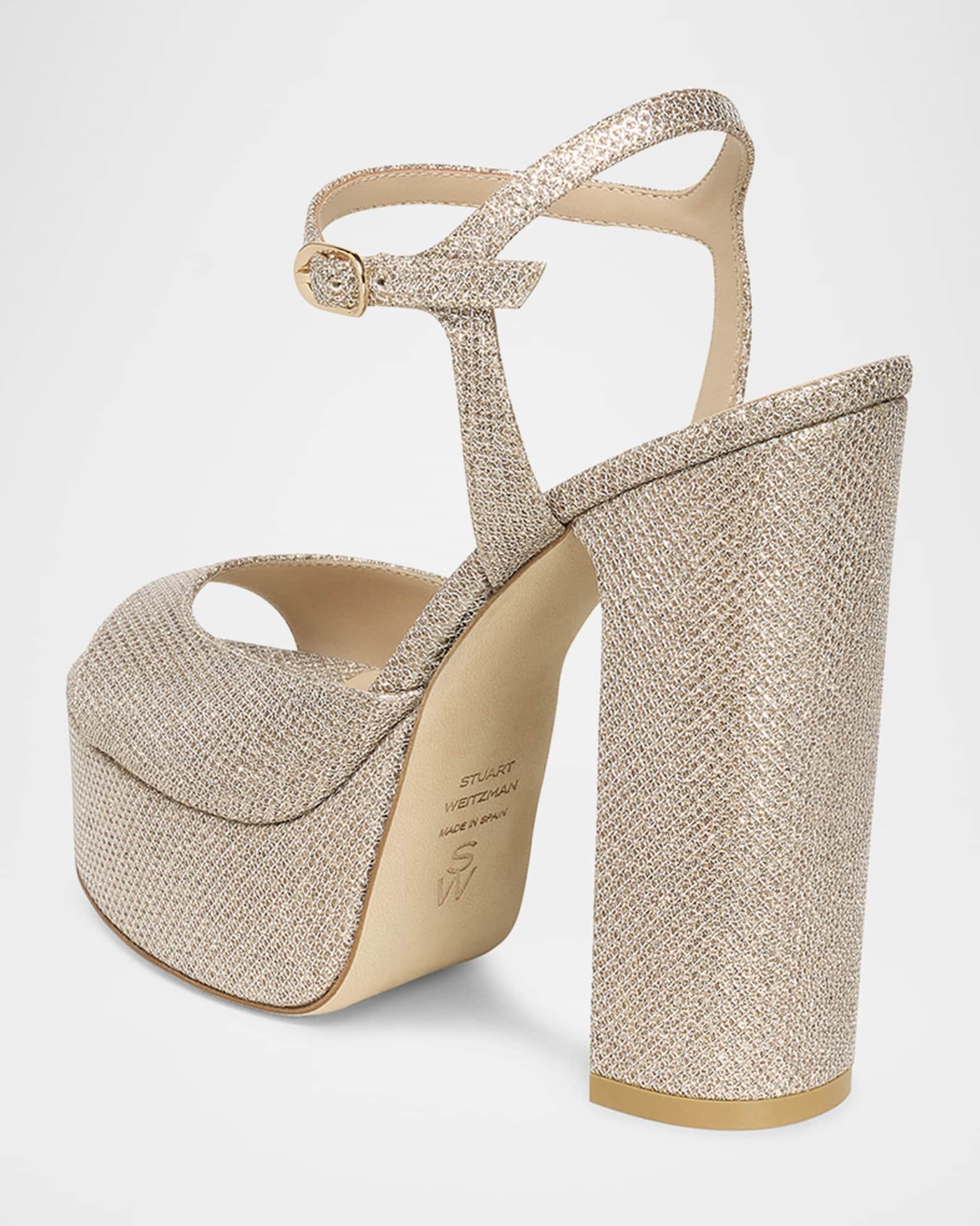 Stuart Weitzman Dayna Boost Platform Sandals | Neiman Marcus
