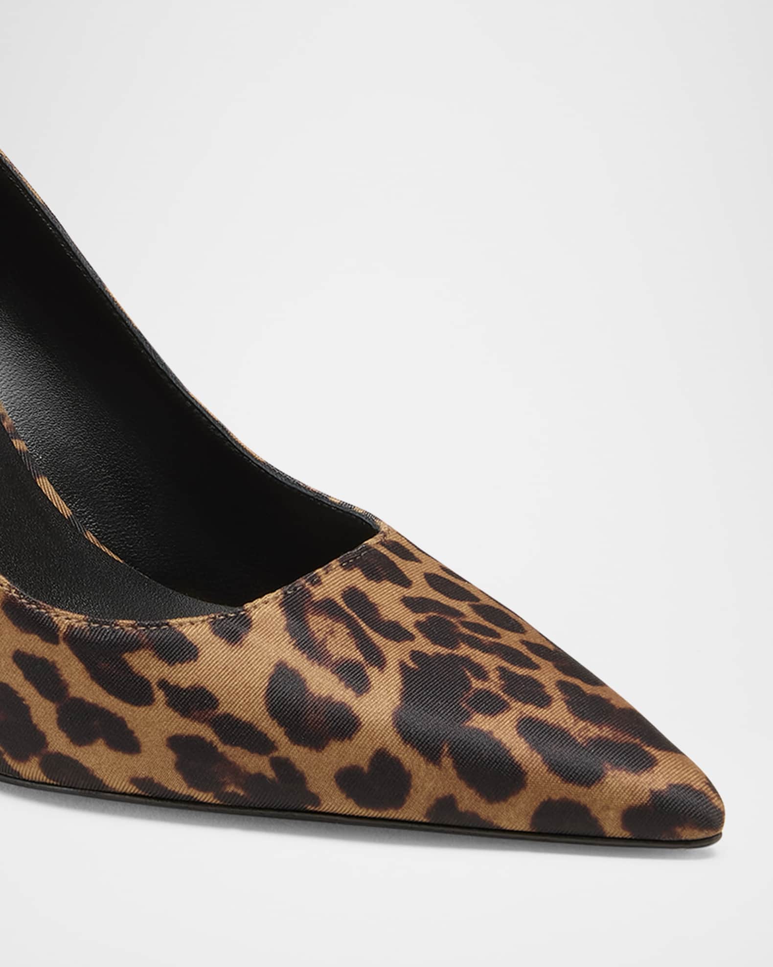 Stuart Weitzman Stuart Power 85 Leopard-Print Pumps | Neiman Marcus