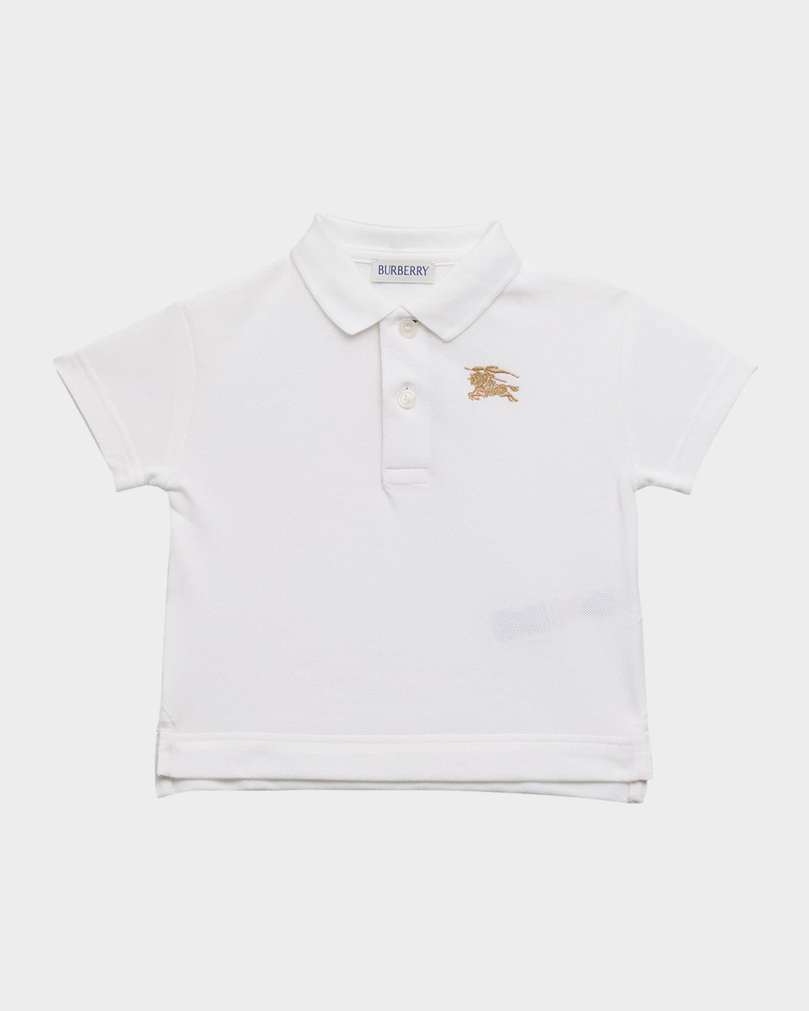 Burberry Boy's Johane EKD Short-Sleeve Polo Shirt, 6M-2 | Neiman Marcus
