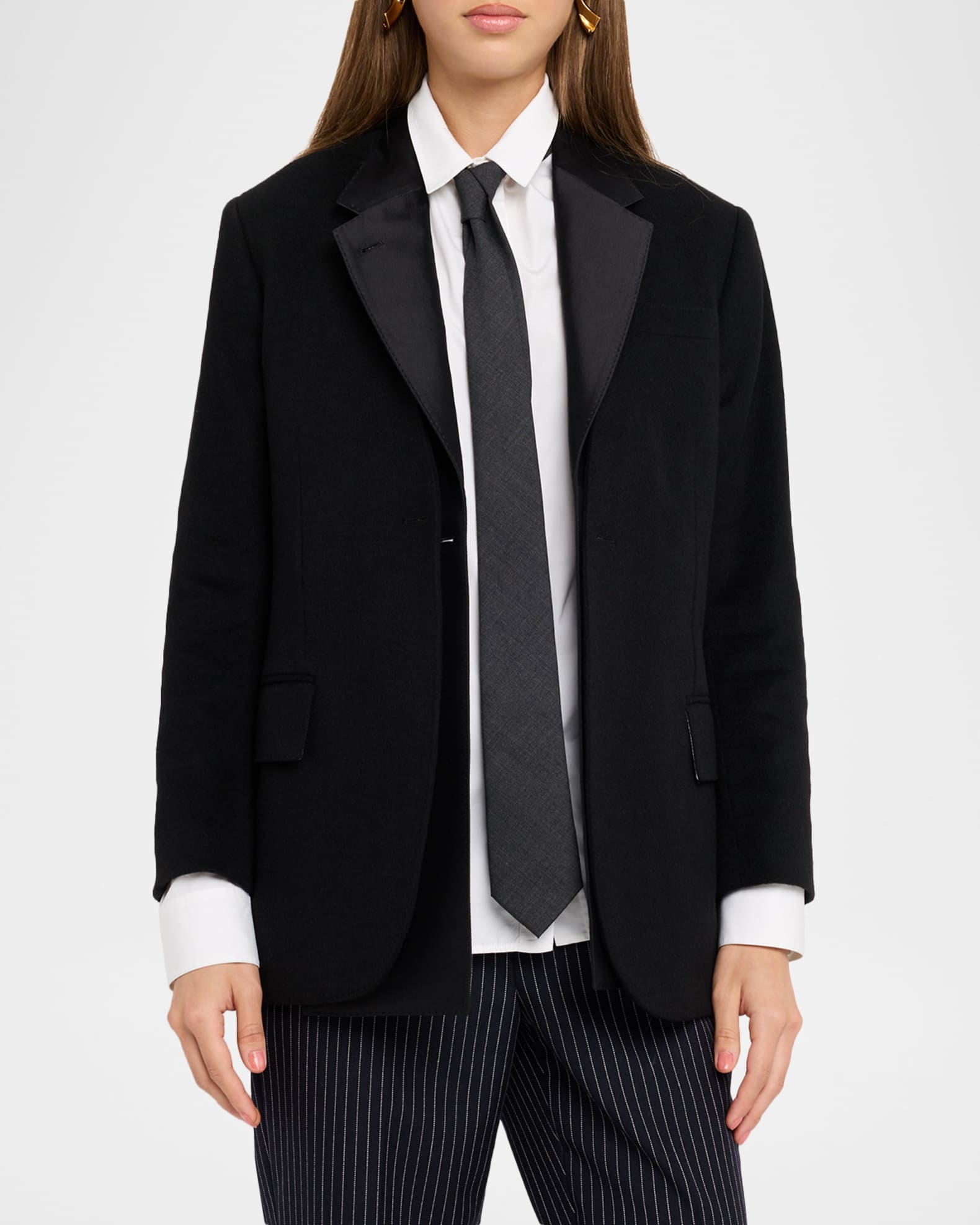 Thom Browne Cashmere-Silk Narrow Shoulder 2-In-1 Sportcoat | Neiman Marcus