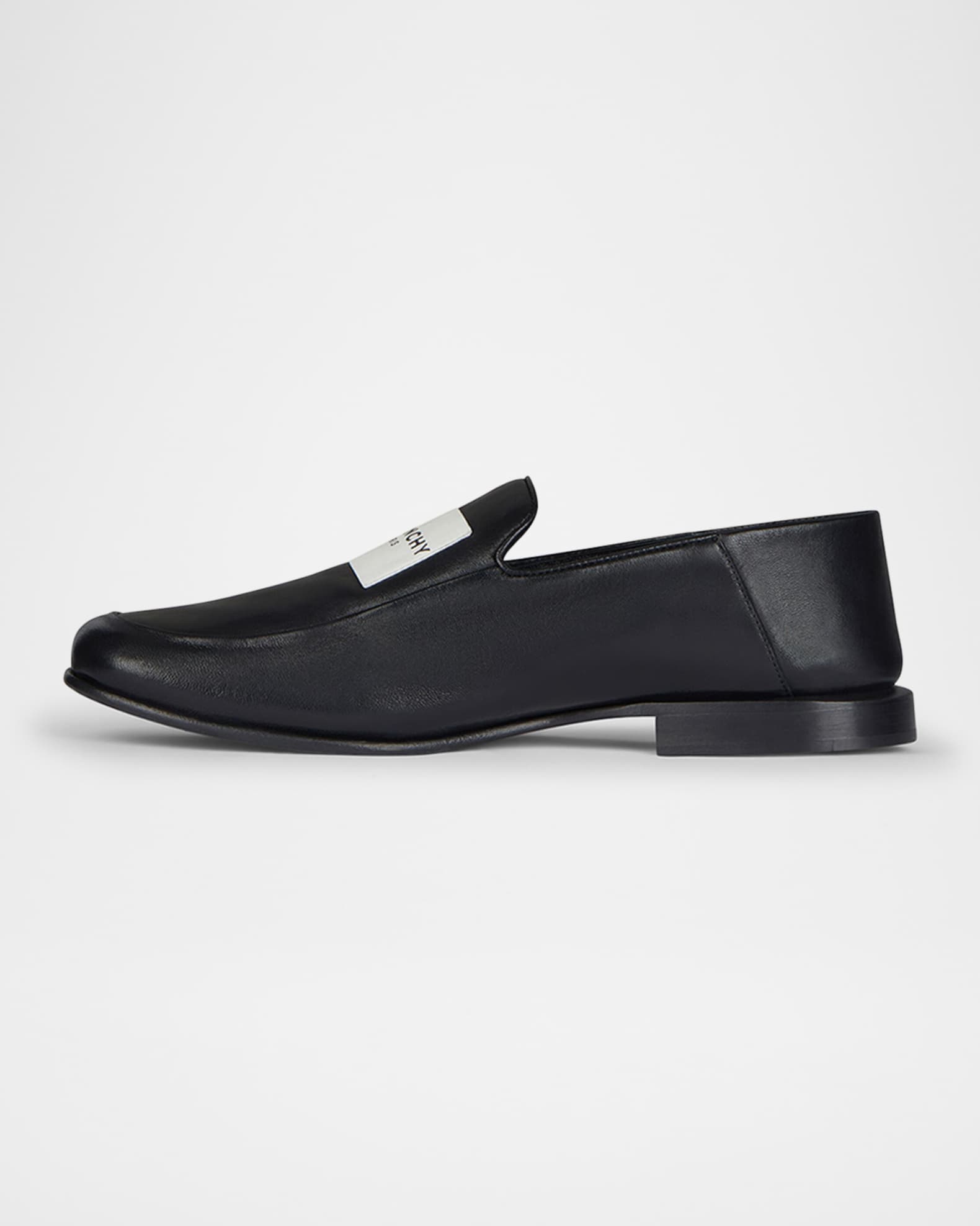 Givenchy Logo Label Leather Loafers | Neiman Marcus