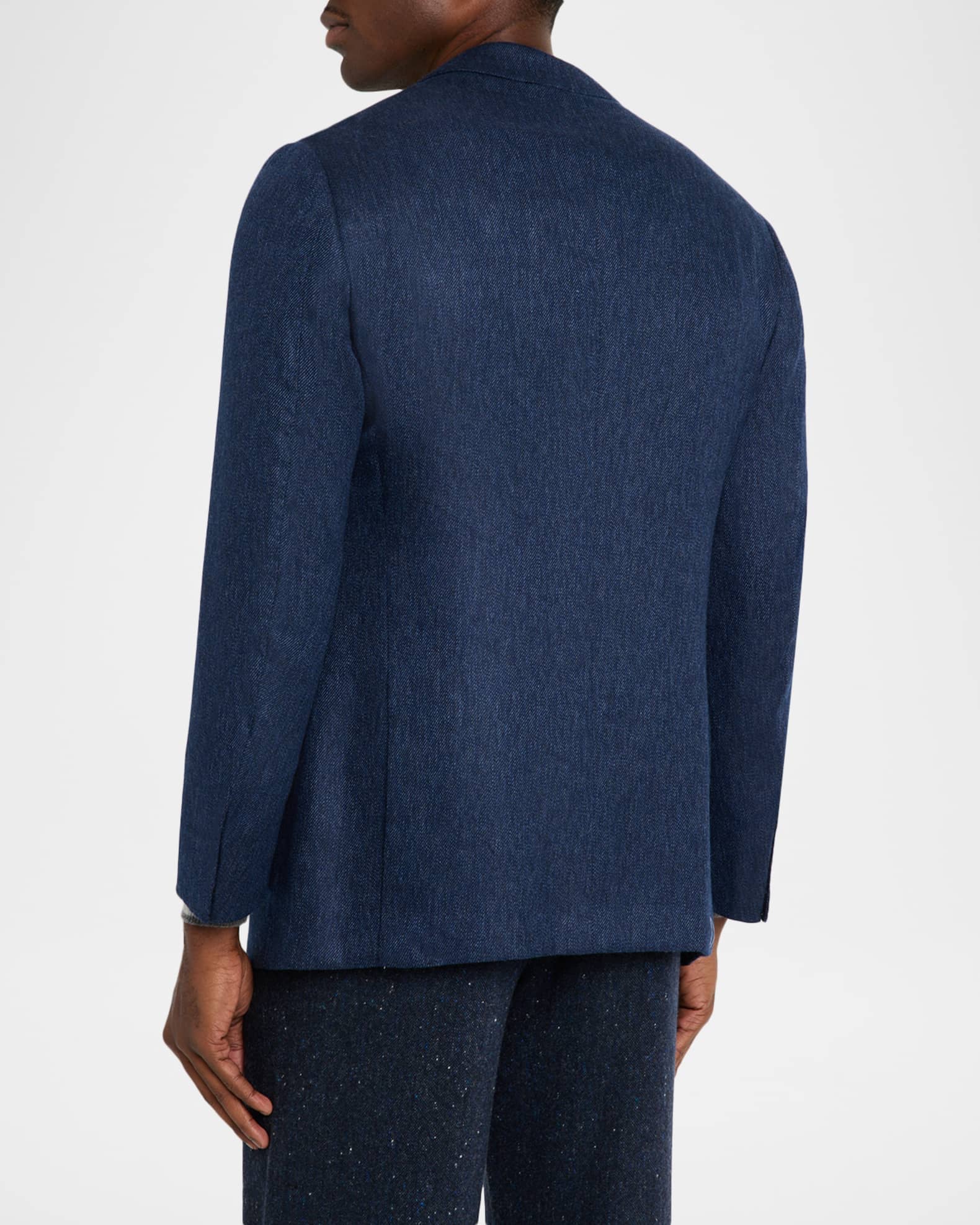 Cesare Attolini Men's Textured Cashmere Jacket | Neiman Marcus