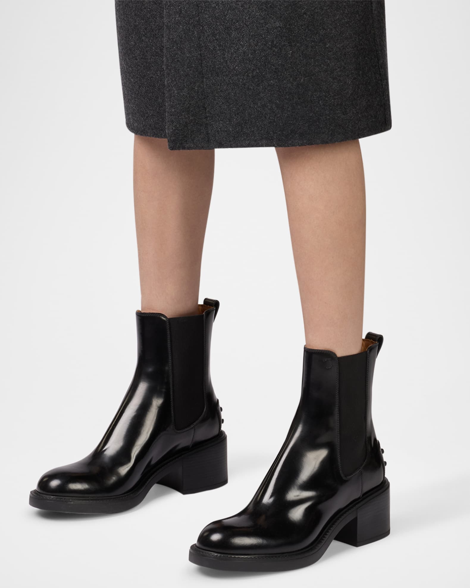 Tod's Janeiro Gomma Leather Chelsea Boots | Neiman Marcus