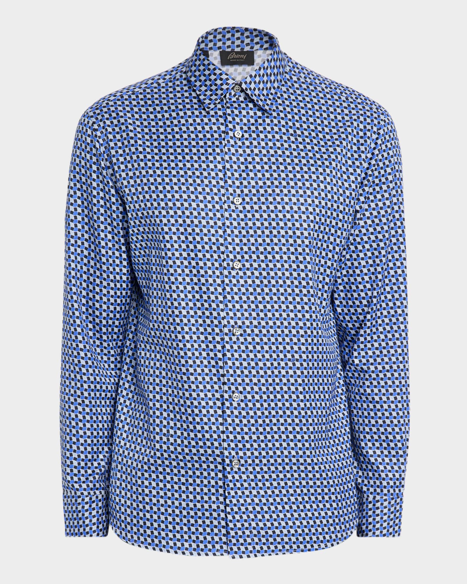 Brioni Men's Geo Print Button Down Shirt | Neiman Marcus