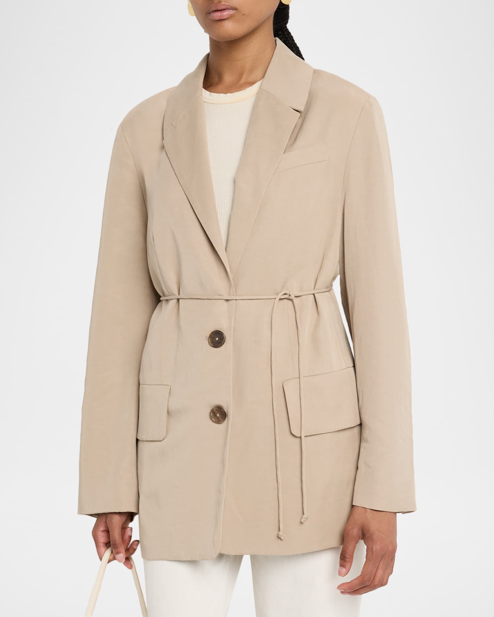 By Malene Birger Hilao Single-Breasted Jacket | Neiman Marcus