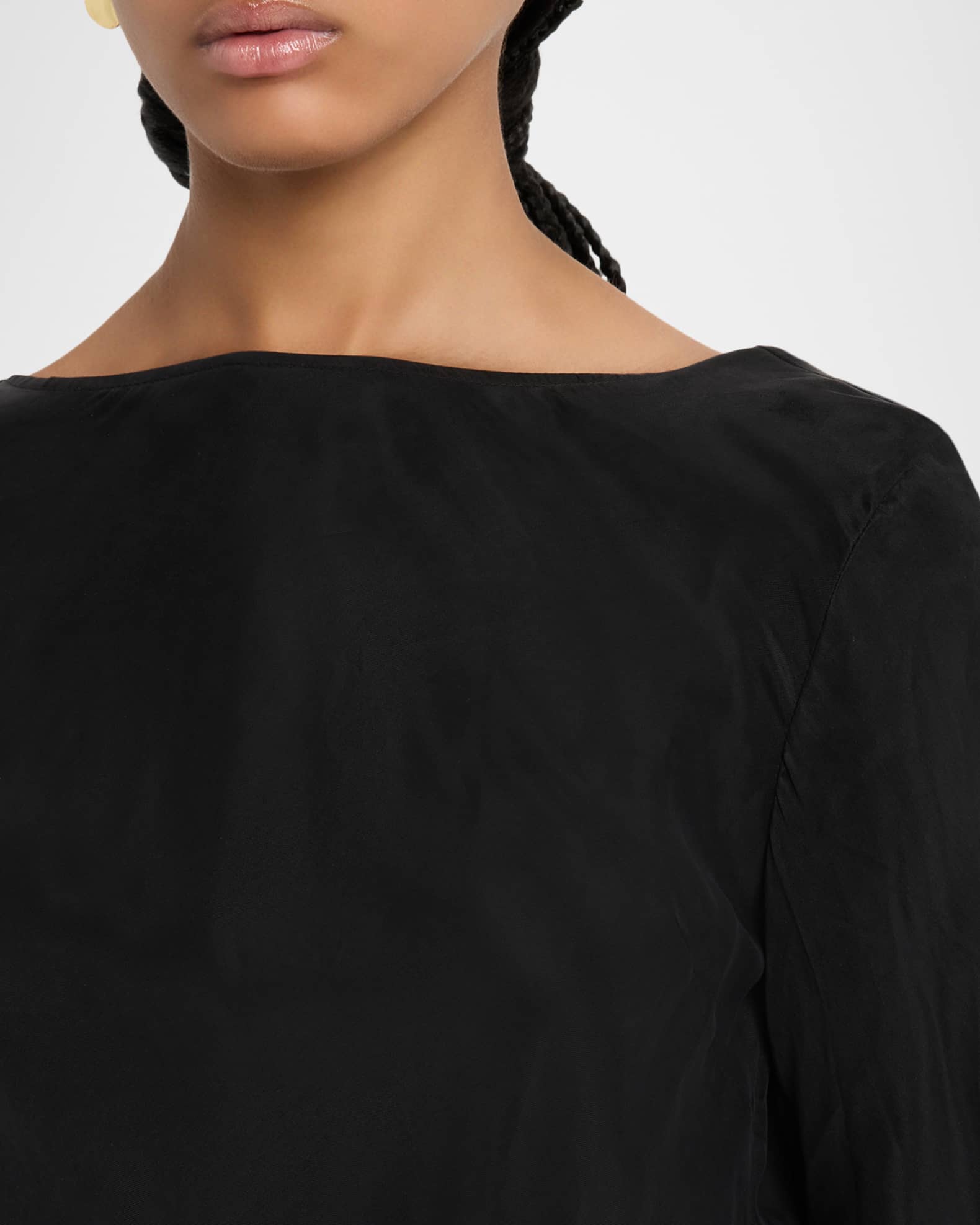 By Malene Birger Laura Backless High-Neck Blouse | Neiman Marcus