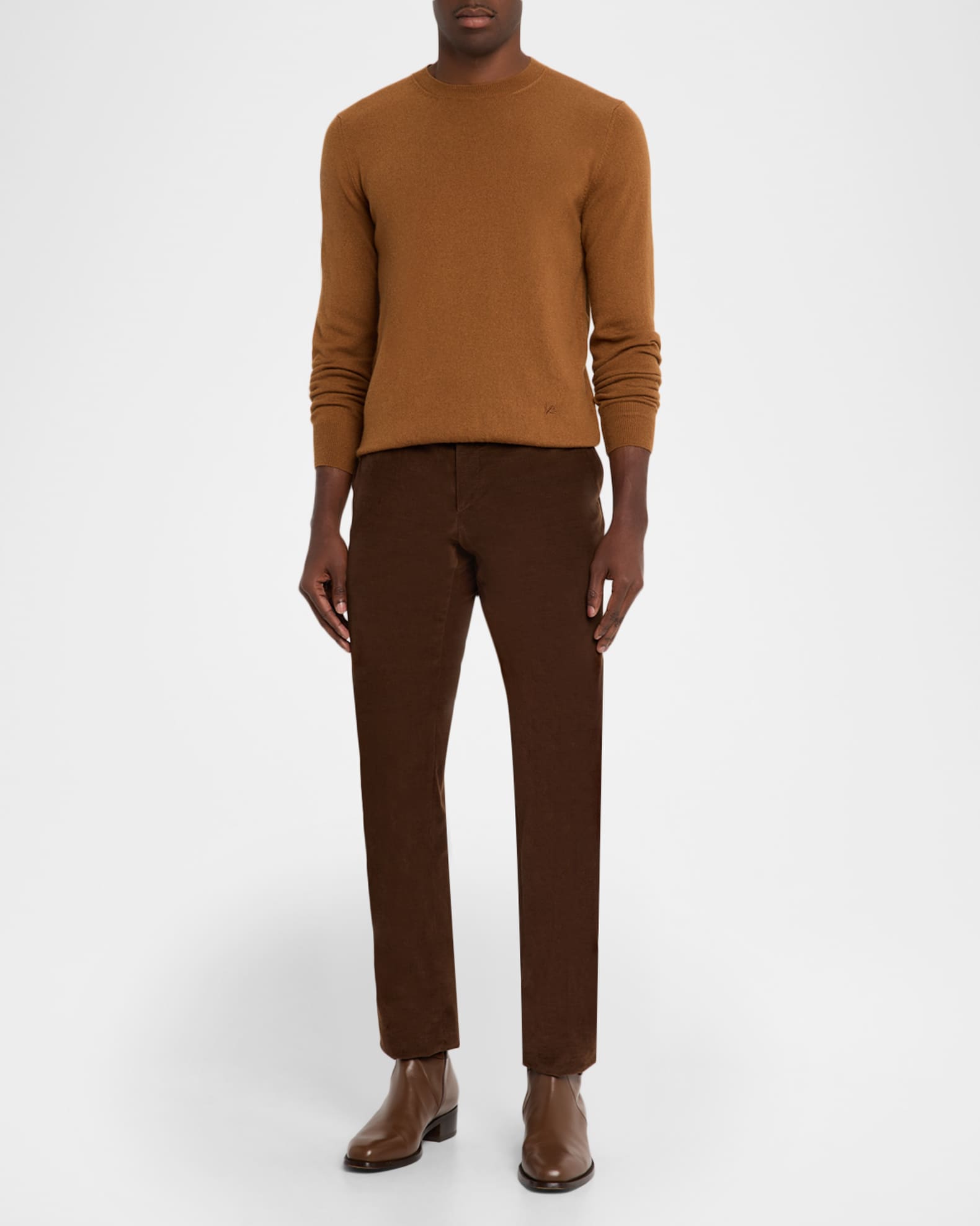 Isaia Men's Classic-Fit Cashmere Crewneck Sweater | Neiman Marcus