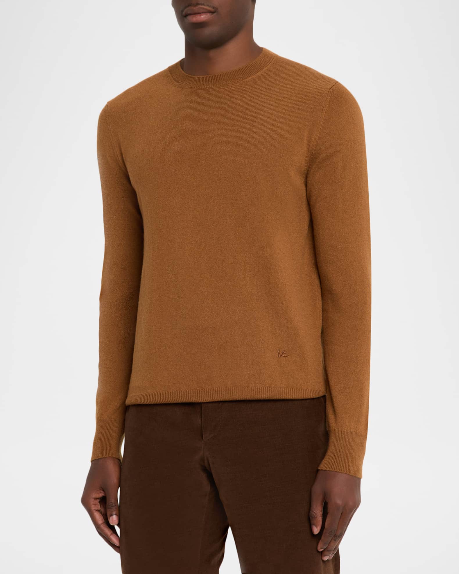 Isaia Men's Classic-Fit Cashmere Crewneck Sweater | Neiman Marcus
