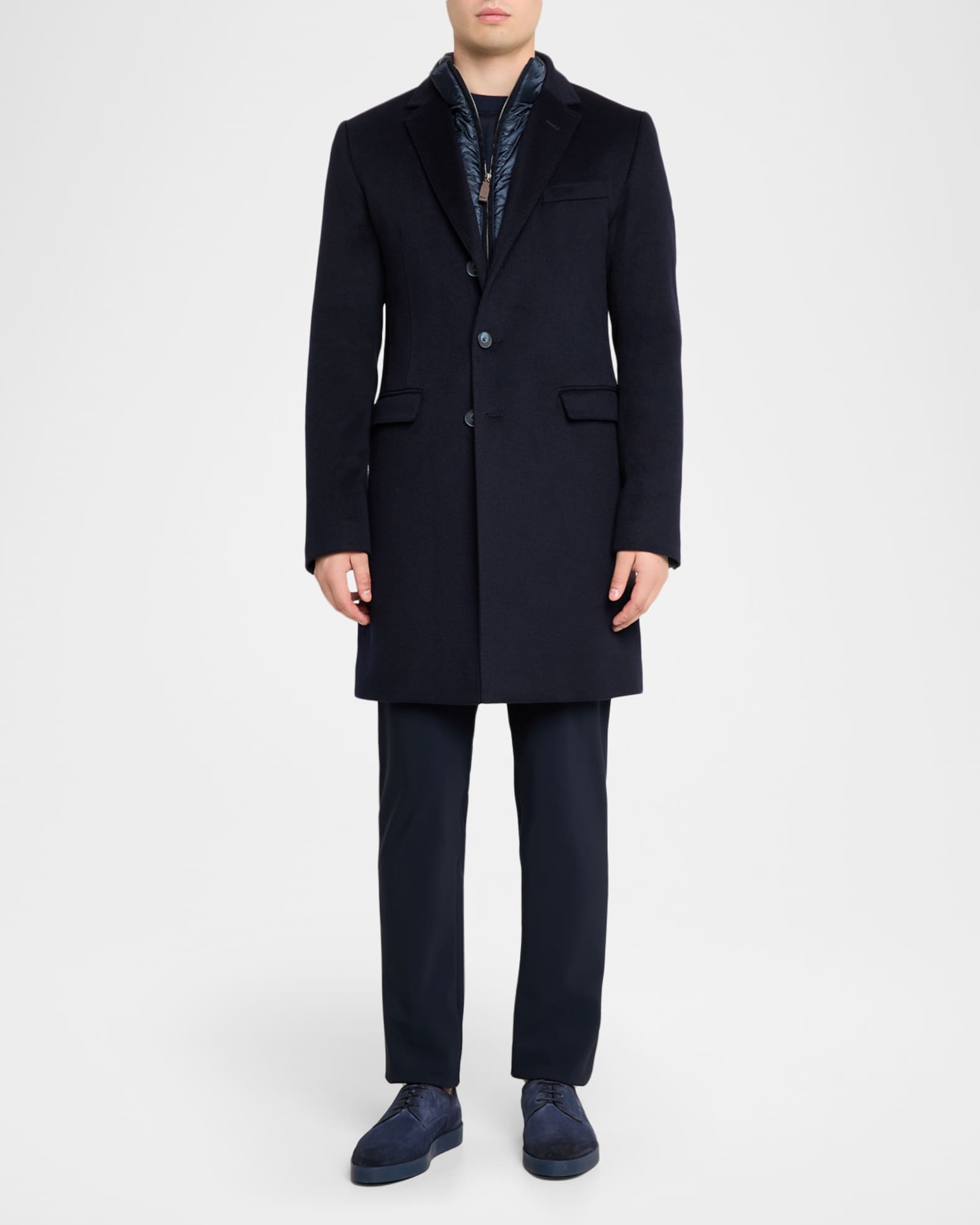 Santoni Men's Dilate-B Suede Derby Shoes | Neiman Marcus