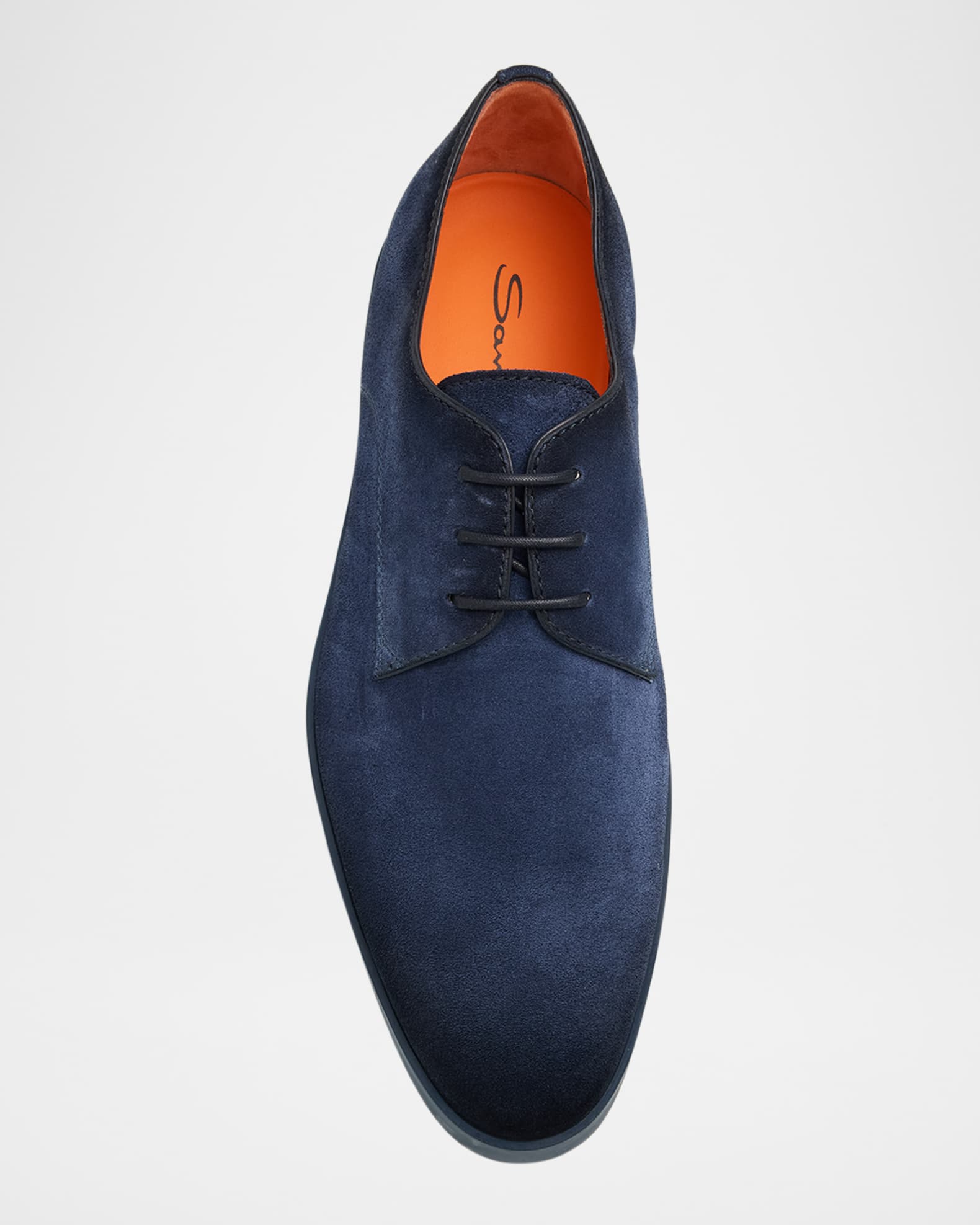 Santoni Men's Dilate-B Suede Derby Shoes | Neiman Marcus