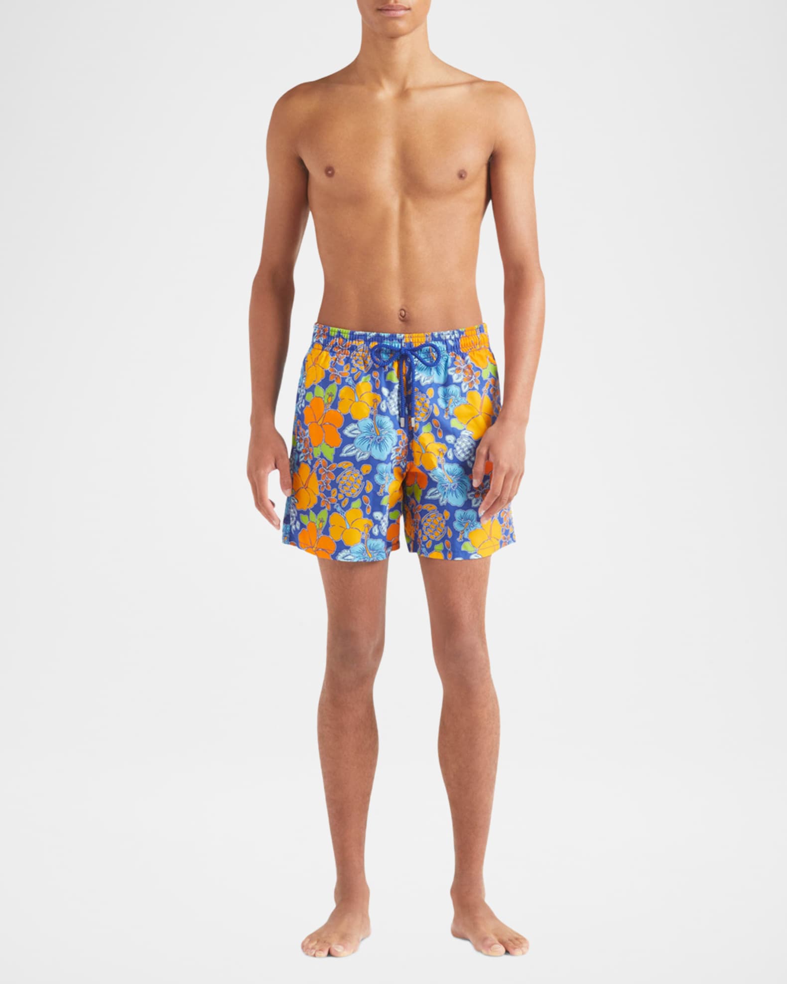 Vilebrequin Men's Tropical Turtle Swim Trunks | Neiman Marcus