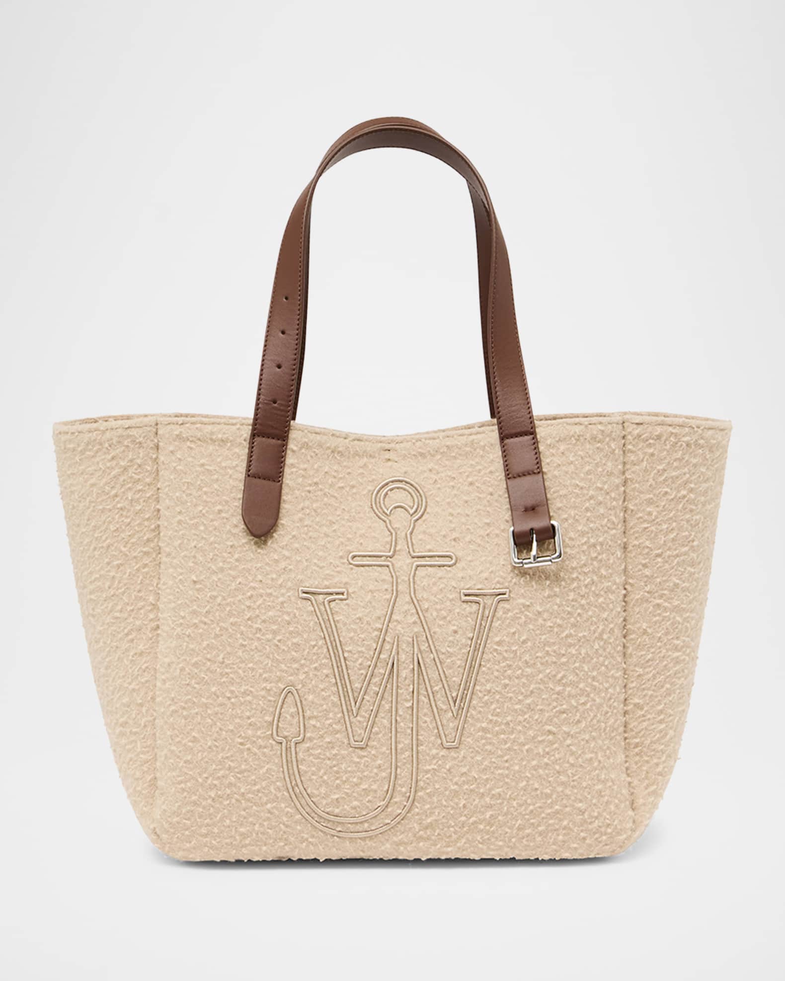 JW Anderson Monogram Wool Belt Tote Bag | Neiman Marcus