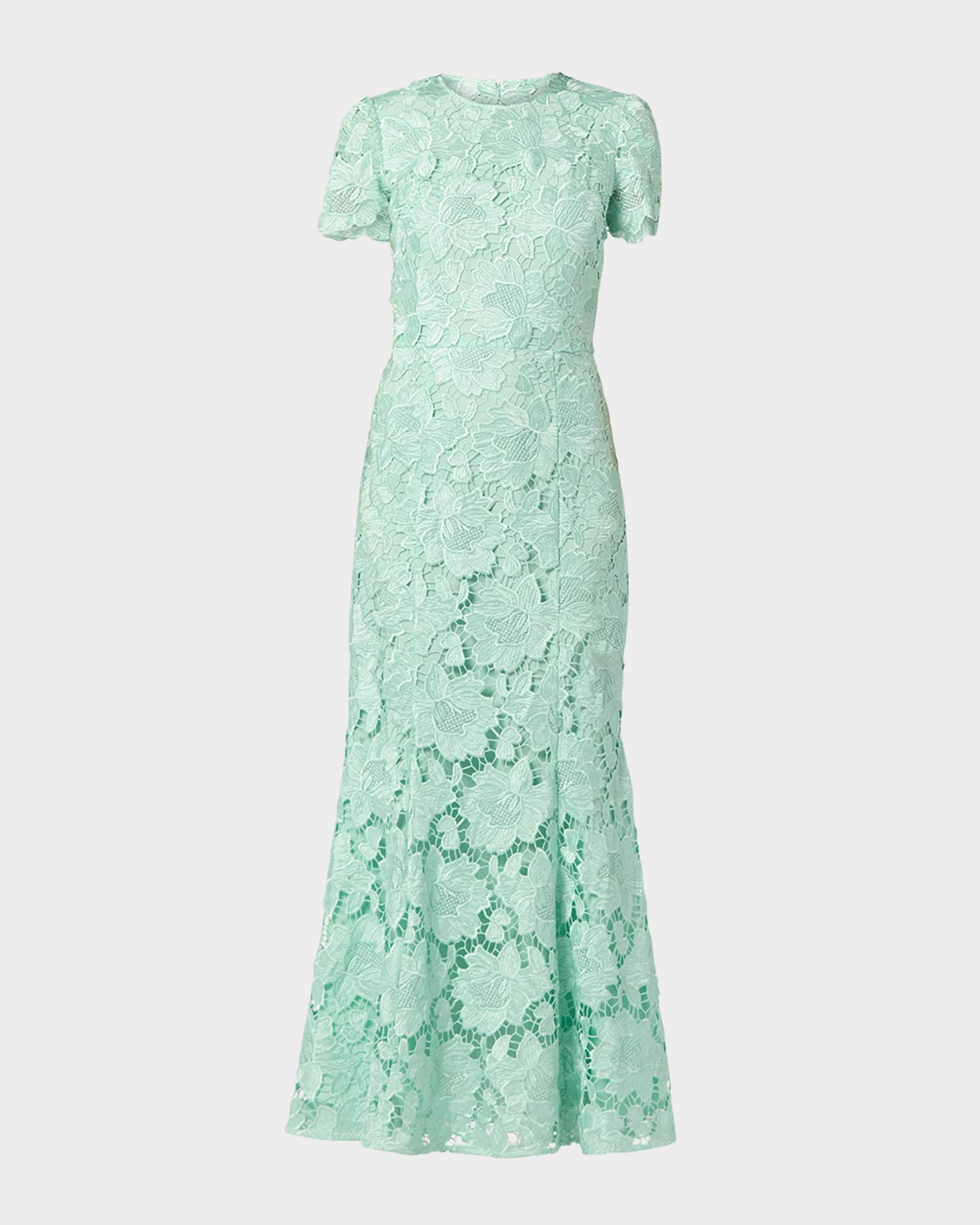 Shoshanna Brie Floral Lace Trumpet Maxi Dress | Neiman Marcus