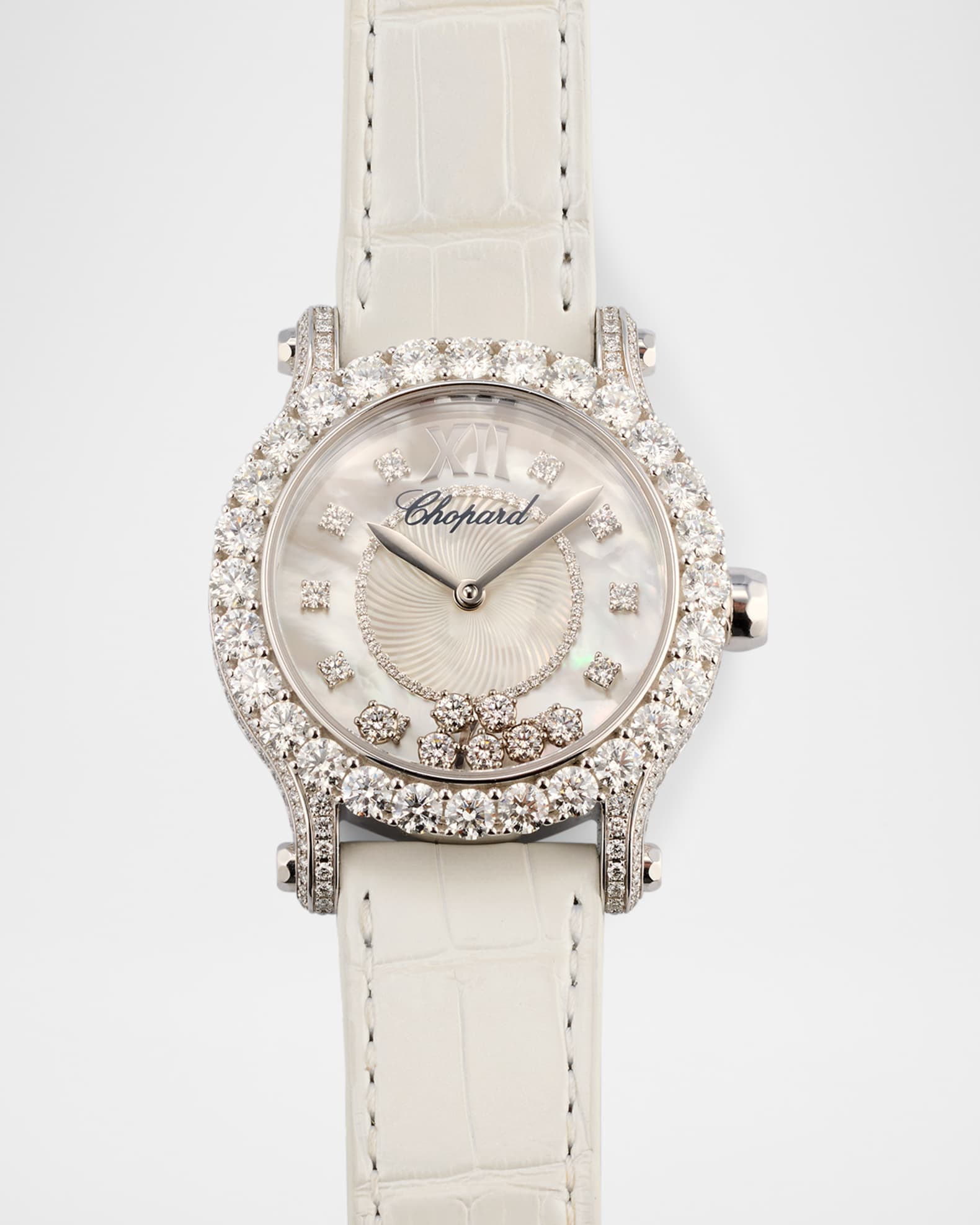 Chopard 36mm Happy Sport Joaillerie Watch with Diamonds and MOP Dial ...