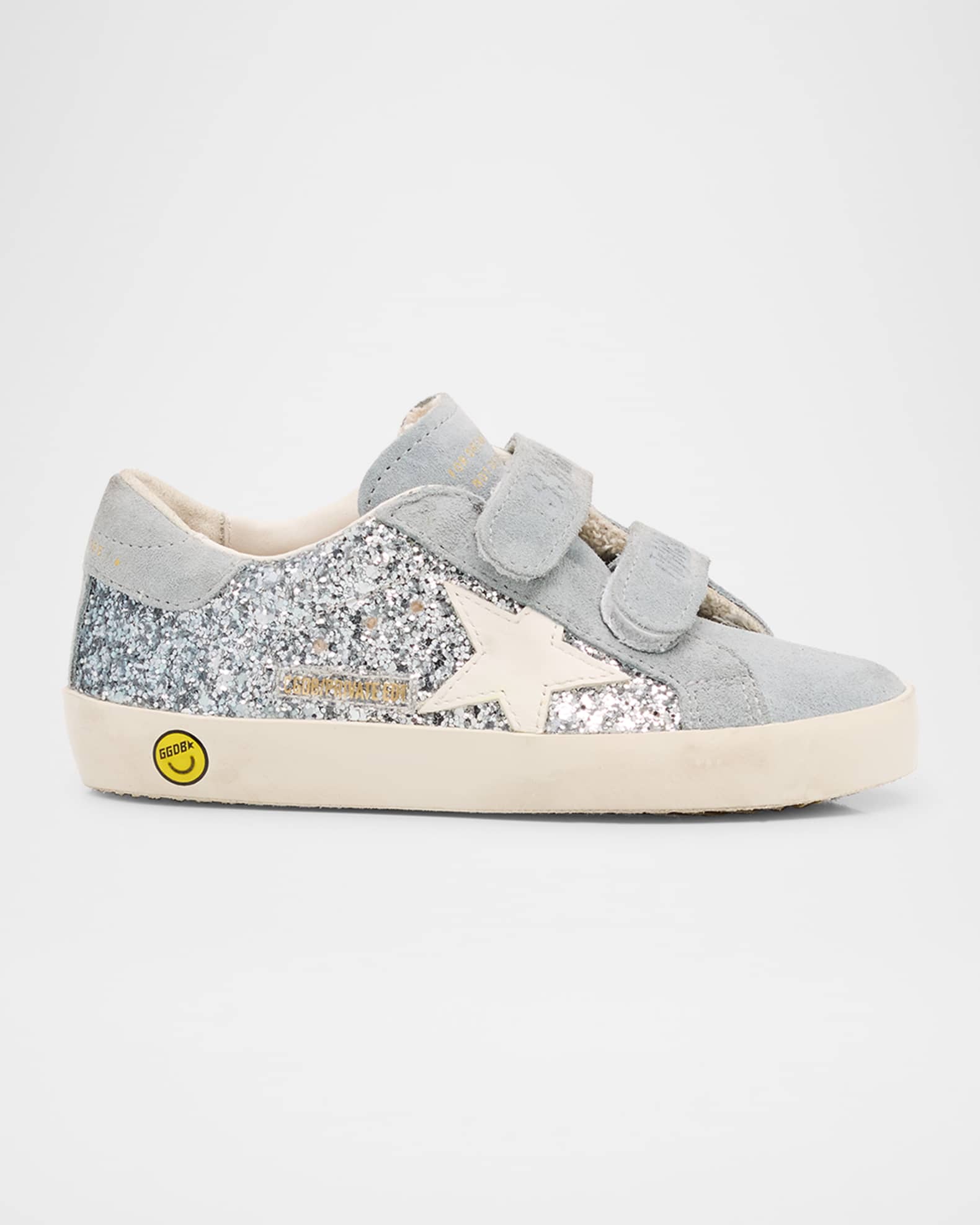 Girl's Old School Ombre Glitter Sneakers | Neiman Marcus
