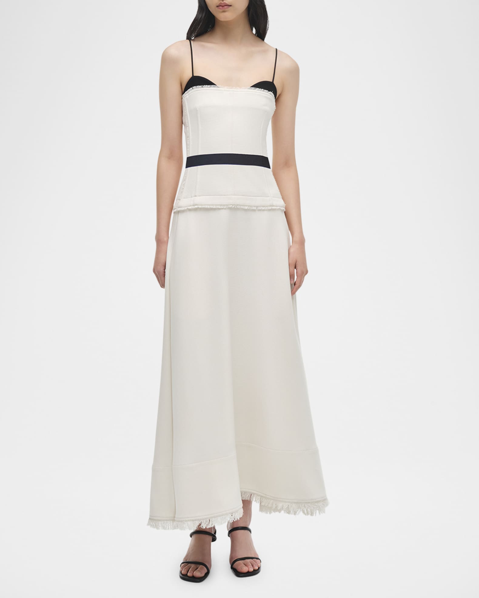 SIMKHAI Quinlin Bustier Midi Dress | Neiman Marcus