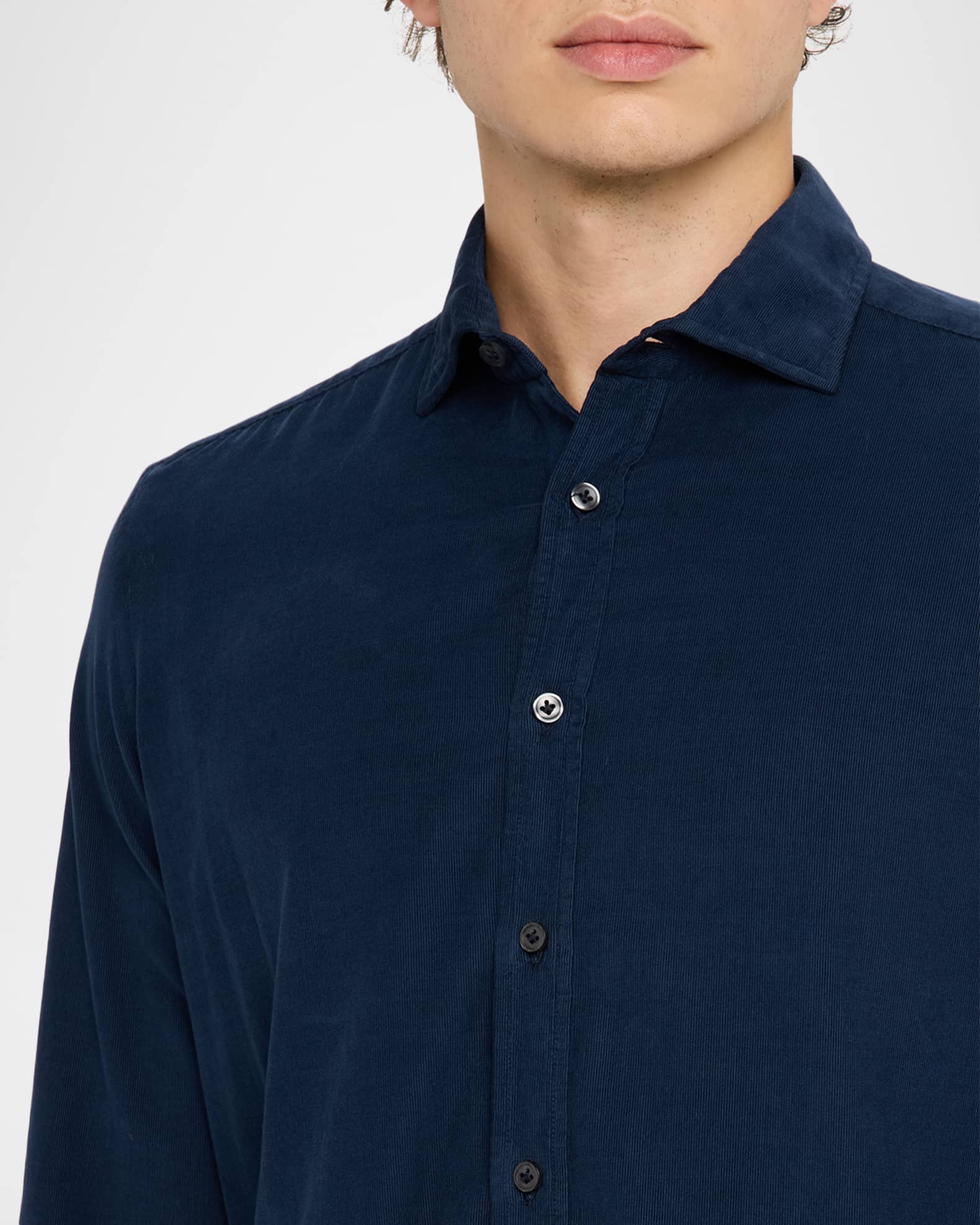 Men's Cotton Corduroy Button-Down Shirt | Neiman Marcus