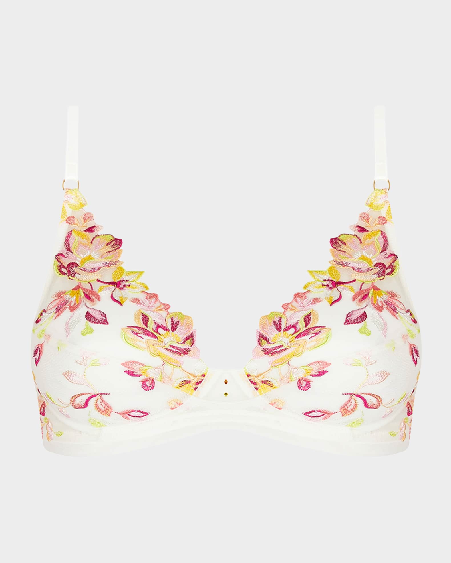 Lise Charmel Folie D'Ete Floral-Embroidered Tulle Triangle Bra | Neiman ...