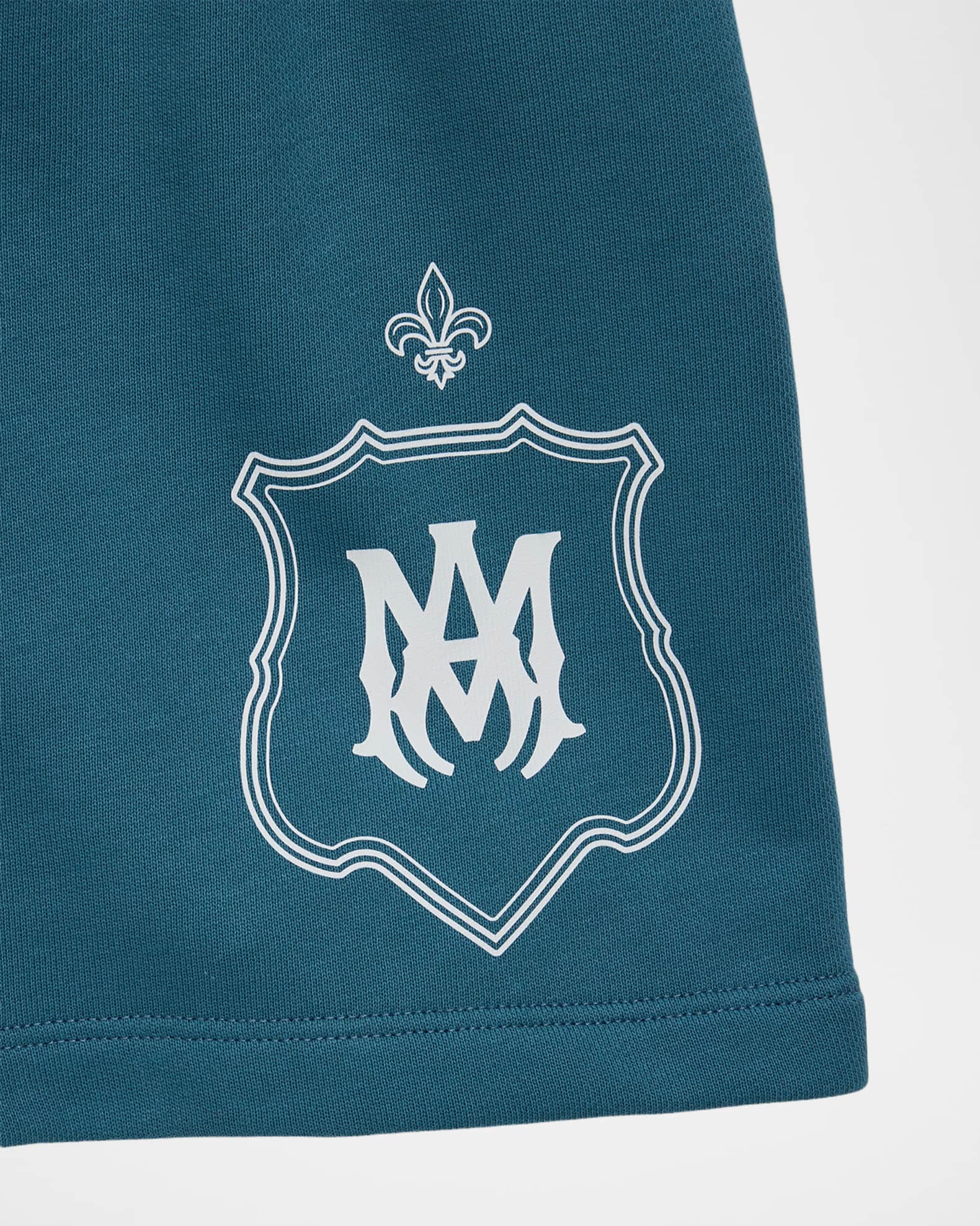 Amiri Kid's MA Crest Cotton Shorts, Size 4-12 | Neiman Marcus