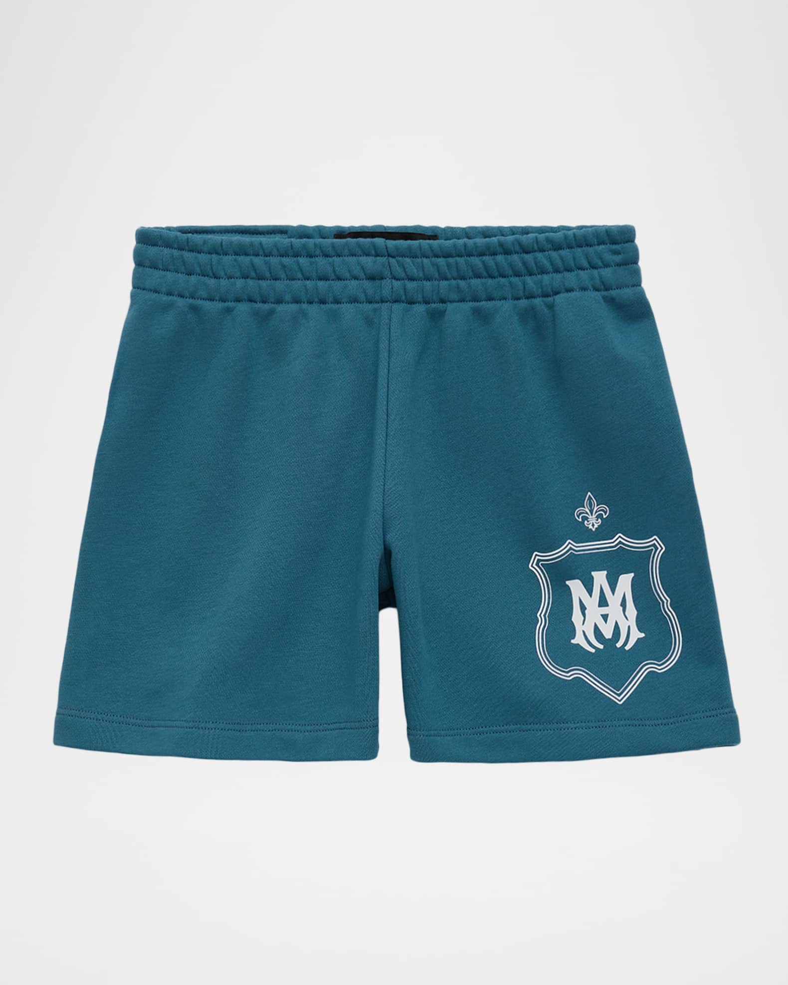 Amiri Kid's MA Crest Cotton Shorts, Size 4-12 | Neiman Marcus