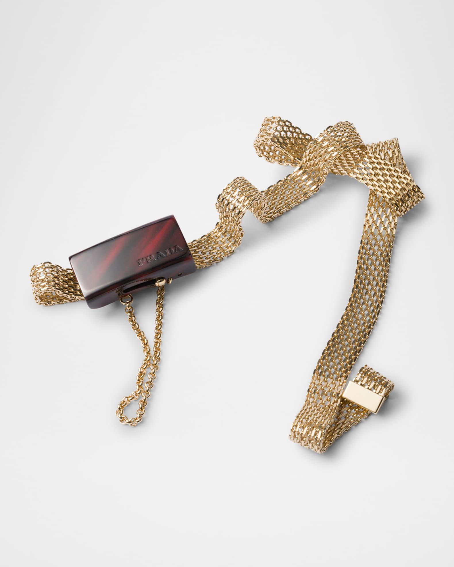 Prada Mesh Metal Belt | Neiman Marcus