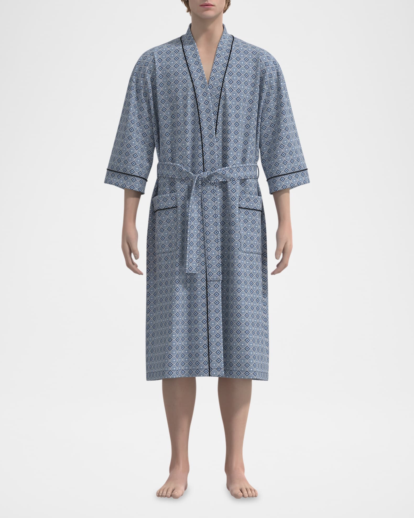 Majestic International Men's Grecian Cotton Woven Robe | Neiman Marcus